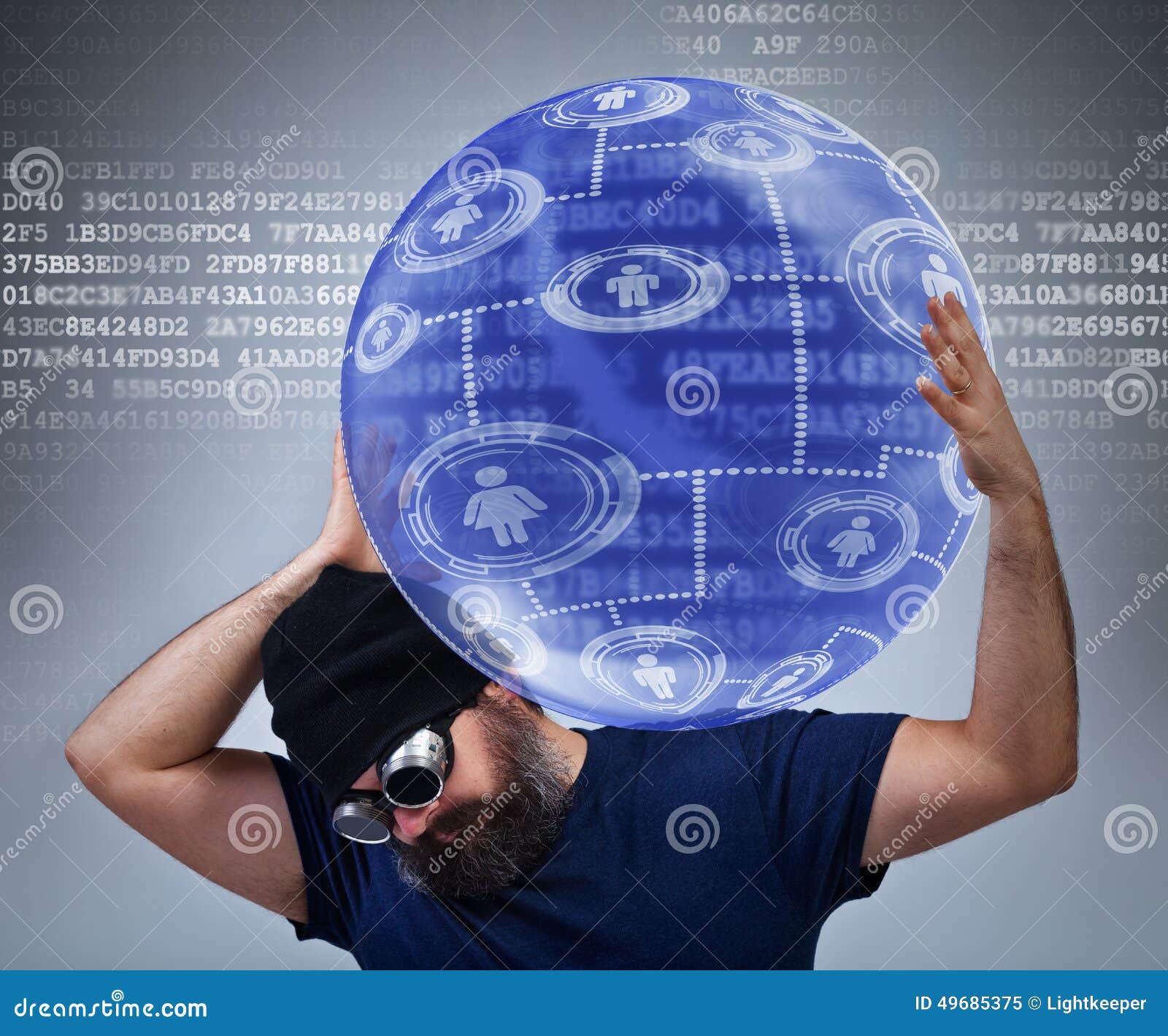 Information Technology Support Worker Stock Image - Image of networking ...