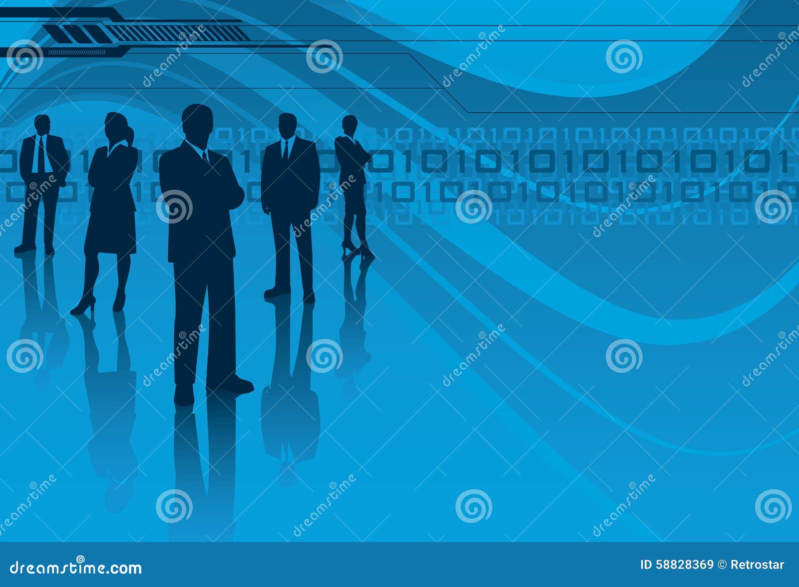 Information Technology Team Stock Vector - Illustration of zero ...