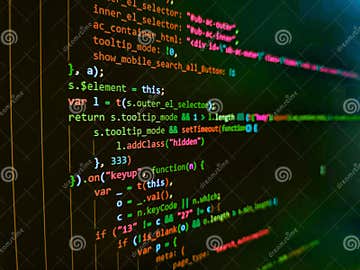 Information Technology Website Coding Standards for Web Design. Software Developer Programming ...