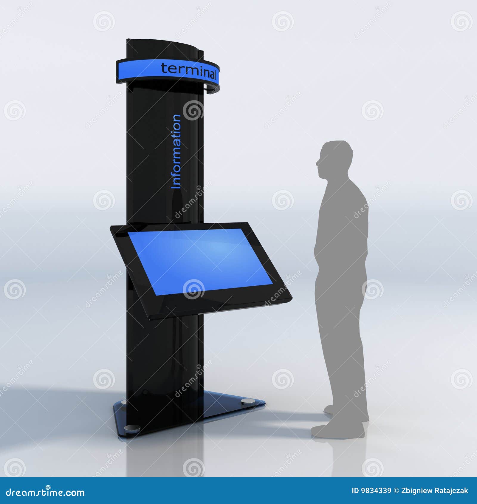 Information terminal stock illustration. Illustration of ...