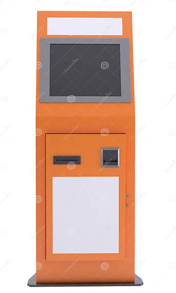 Information Terminal with Touch Screen Stock Illustration ...