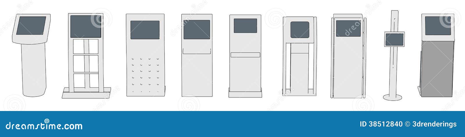 Information terminals stock illustration. Illustration of info - 38512840