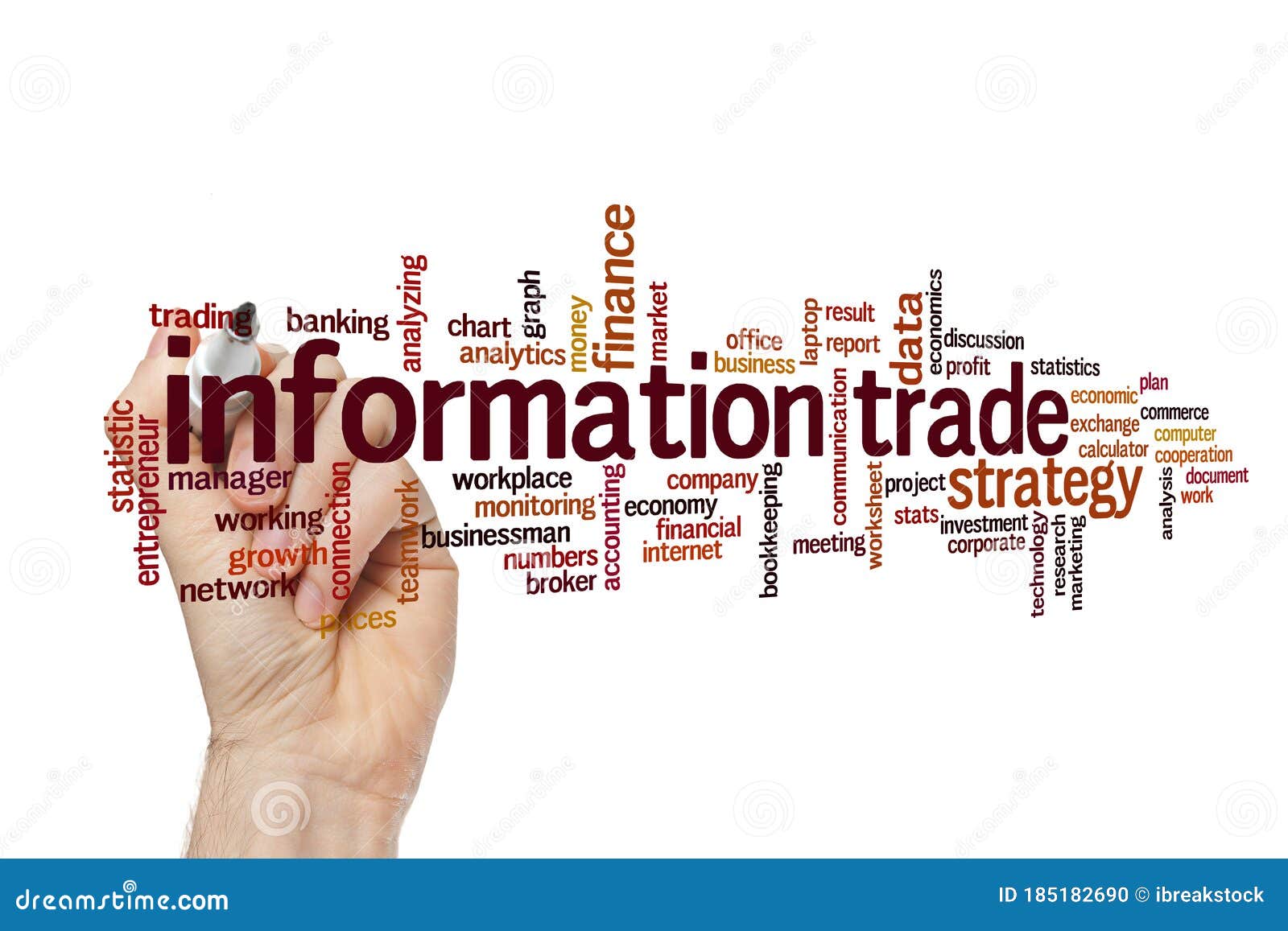 Information Trade Word Cloud Concept Stock Illustration - Illustration ...