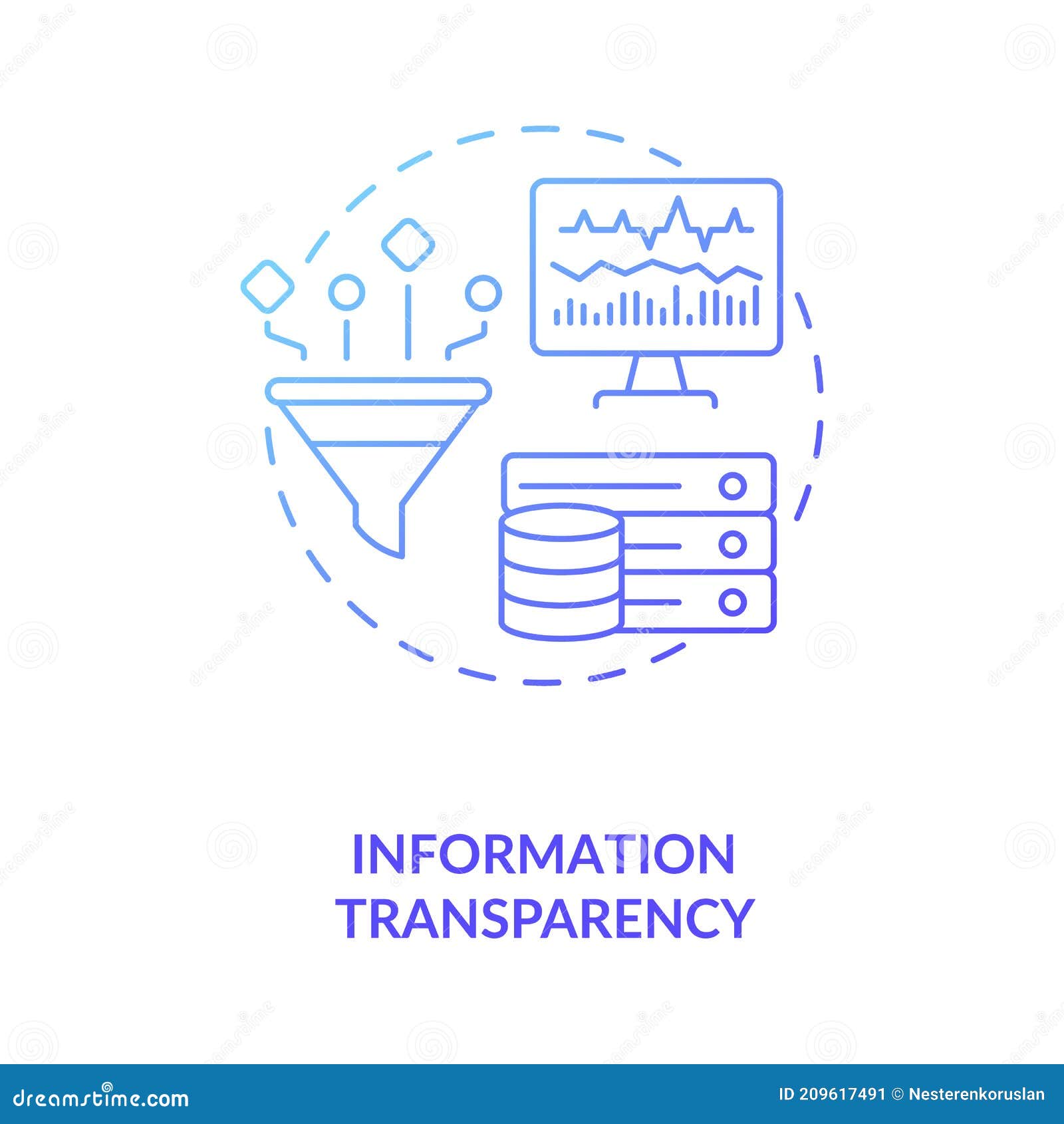 Information Transparency Concept Icon Stock Vector - Illustration of ...