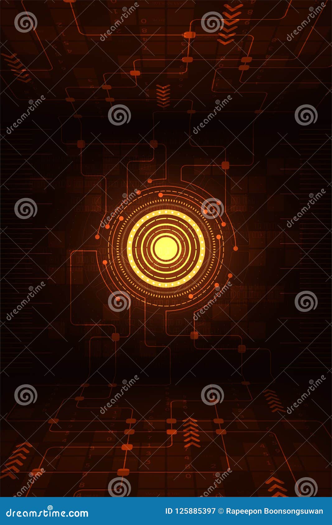 Information from Various Sources Coming Together at the Center of the ...