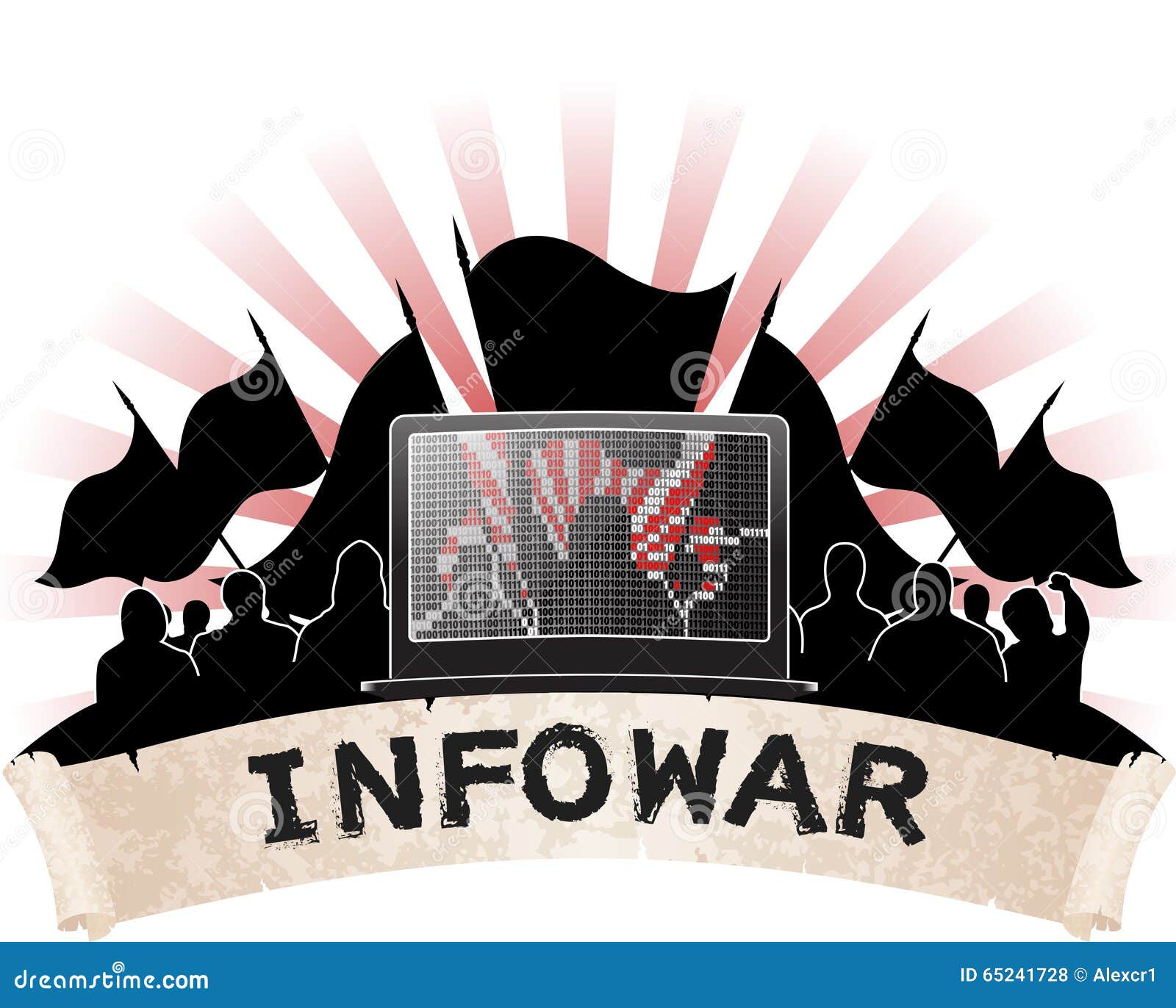 Information war. stock vector. Illustration of masses - 65241728