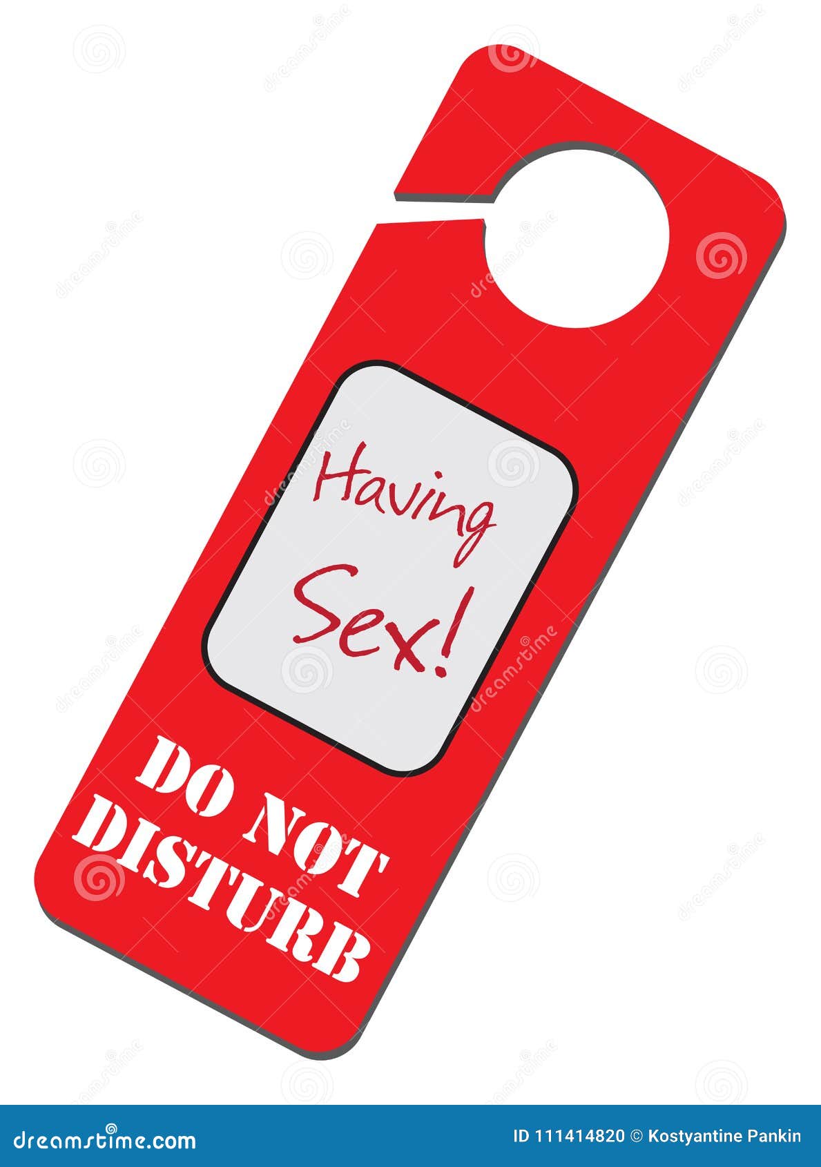 Do Not Disturb Having Sex Stock Vector Illustration Of Message
