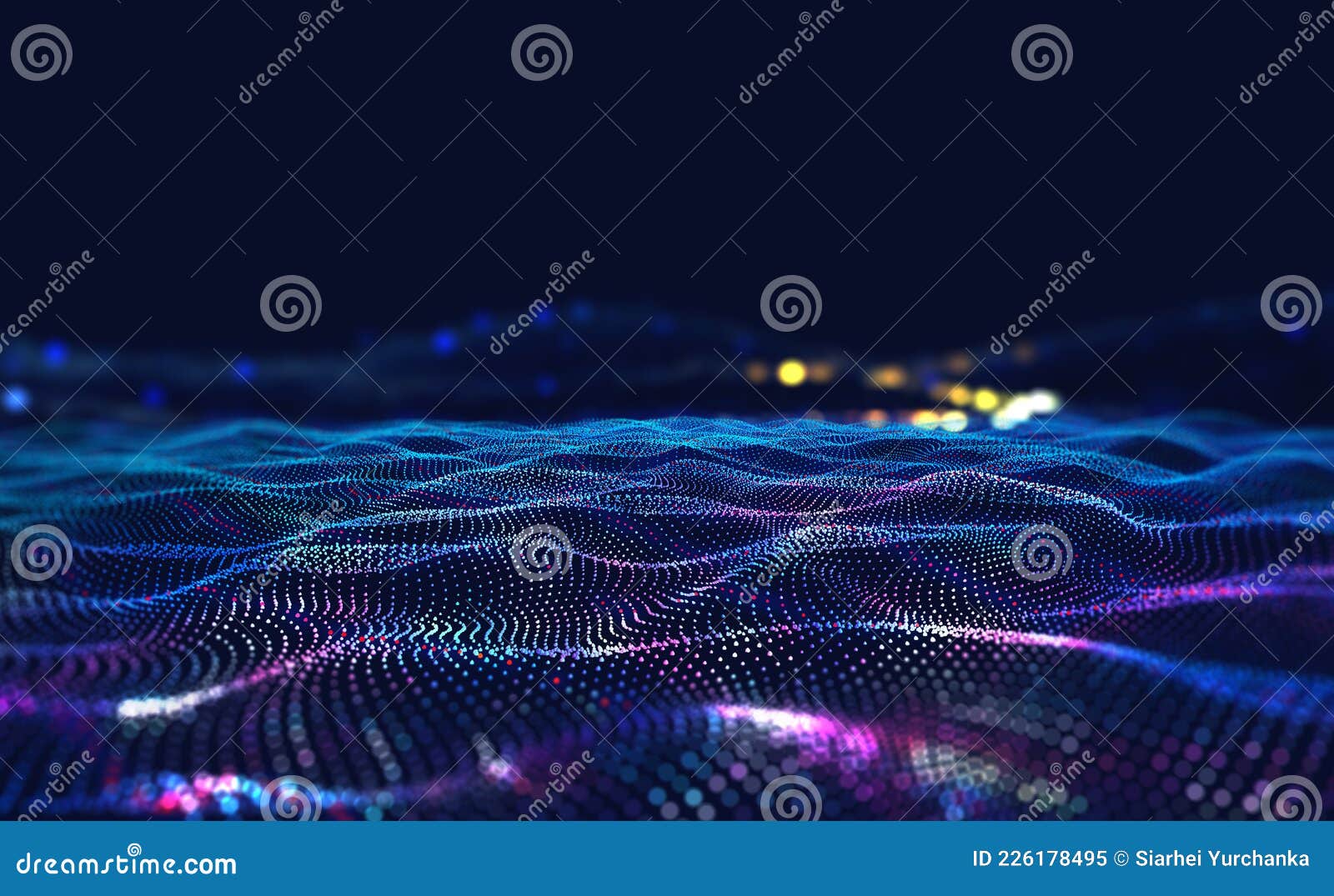 Information Waves, Analytics Data, Field Of Successive Points, Data ...
