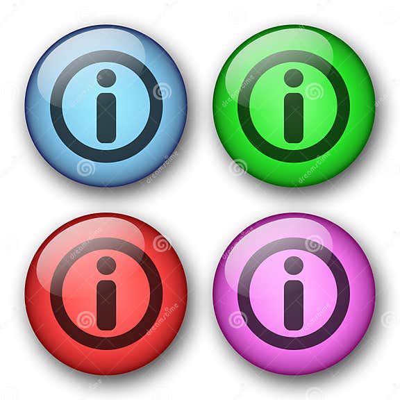 Information web buttons stock illustration. Illustration of pink - 151272