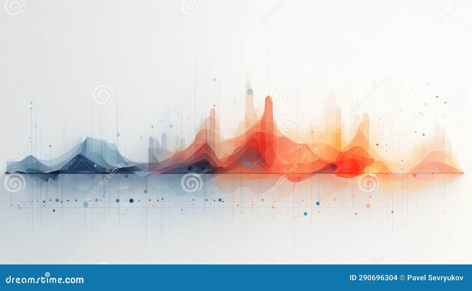 Information Wireframe Visualization Composition Stock Illustration ...