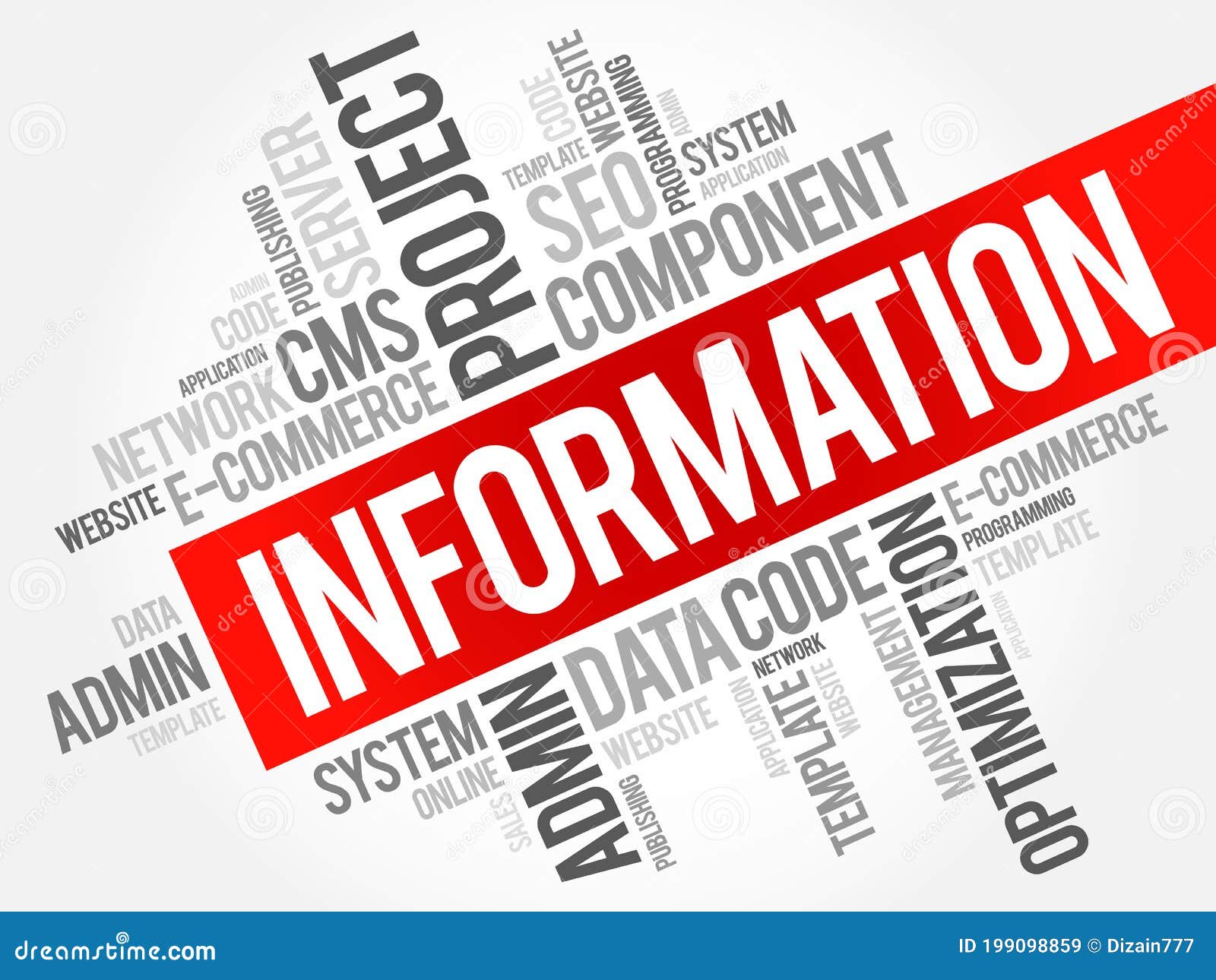 Information word cloud stock illustration. Illustration of analysis ...