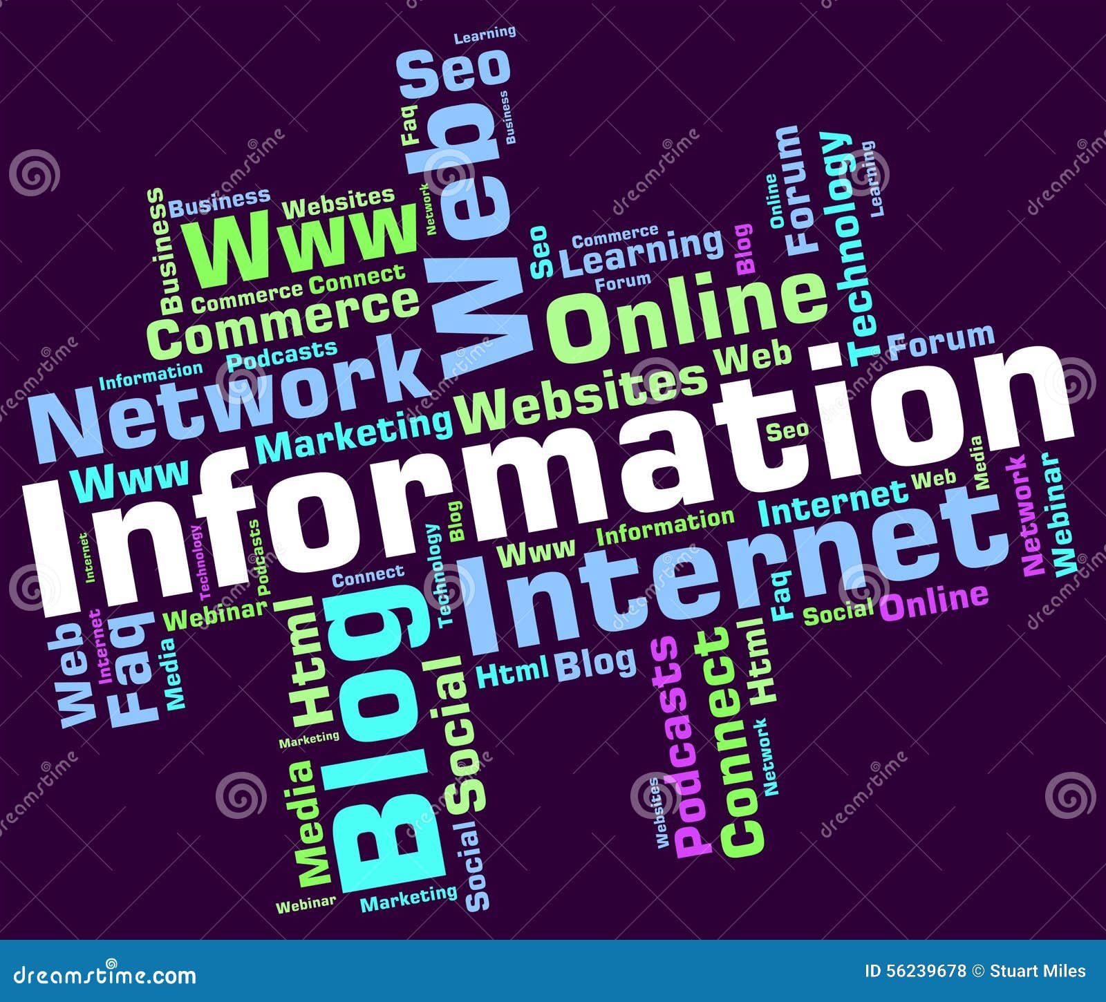 Information Word Represents Support Advisor and Text Stock Illustration ...