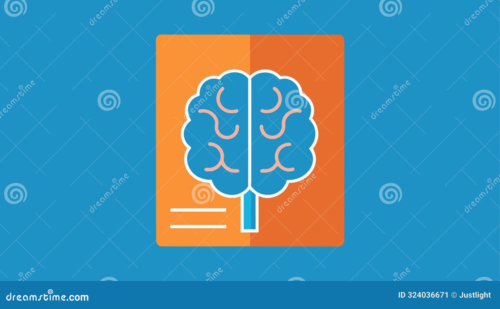 An Informational Brochure with the Outline of a Brain on the Cover ...