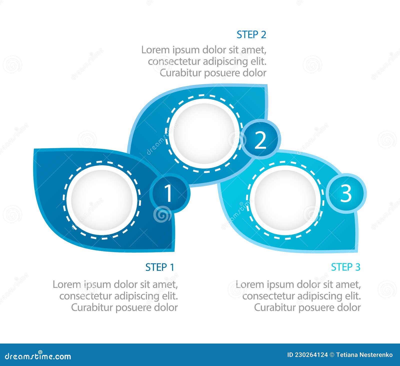 Informational Environmental Infographic Blue Leaf Chart Design Template ...