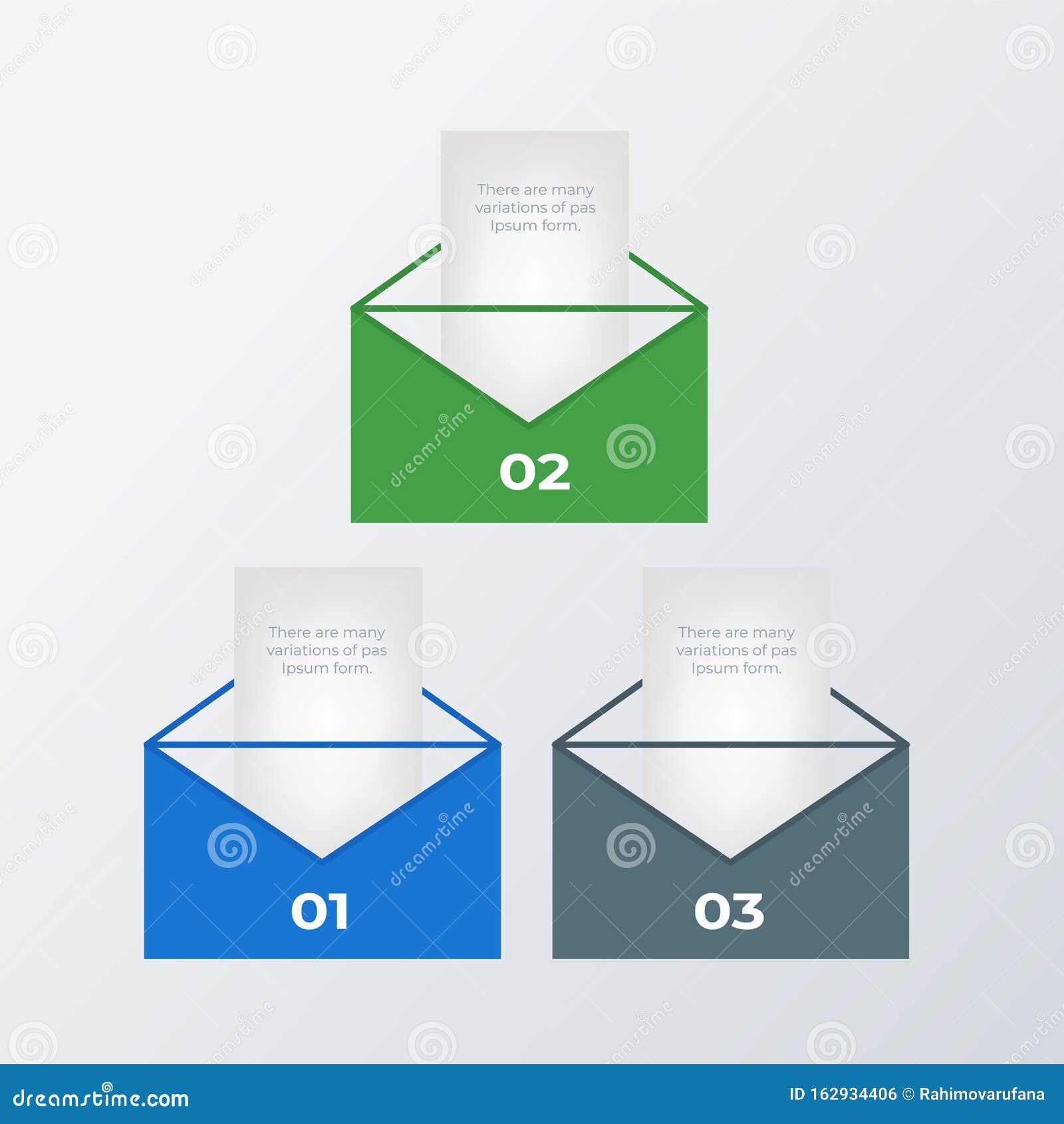 Informational Letters Infographic Template Design. Business Concept ...