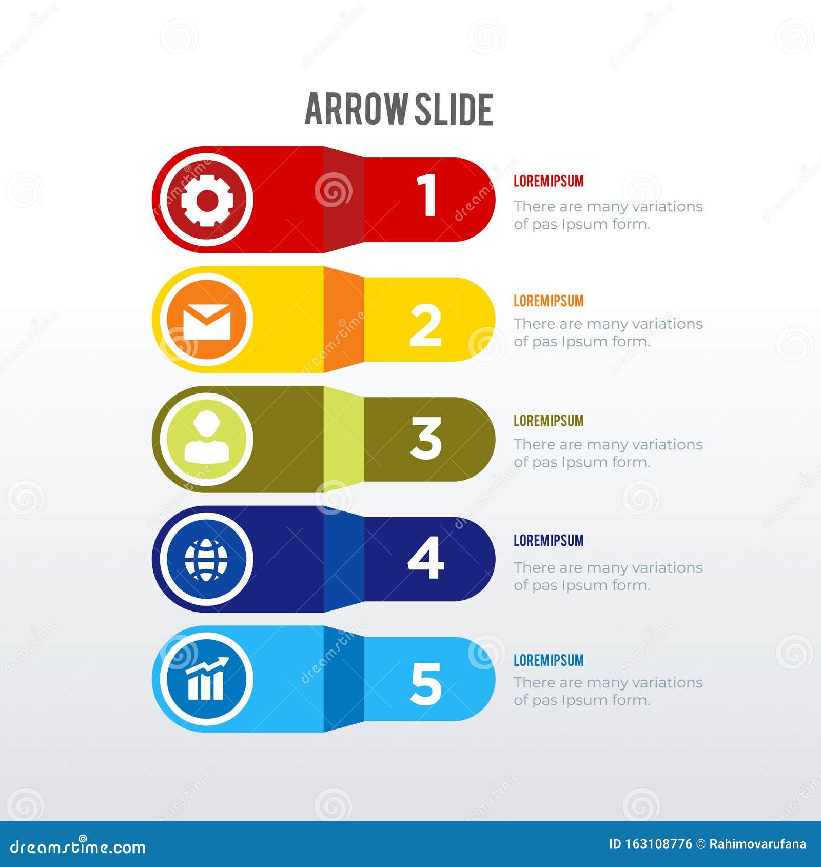 Informational List Infographic Template Design. Business Concept ...