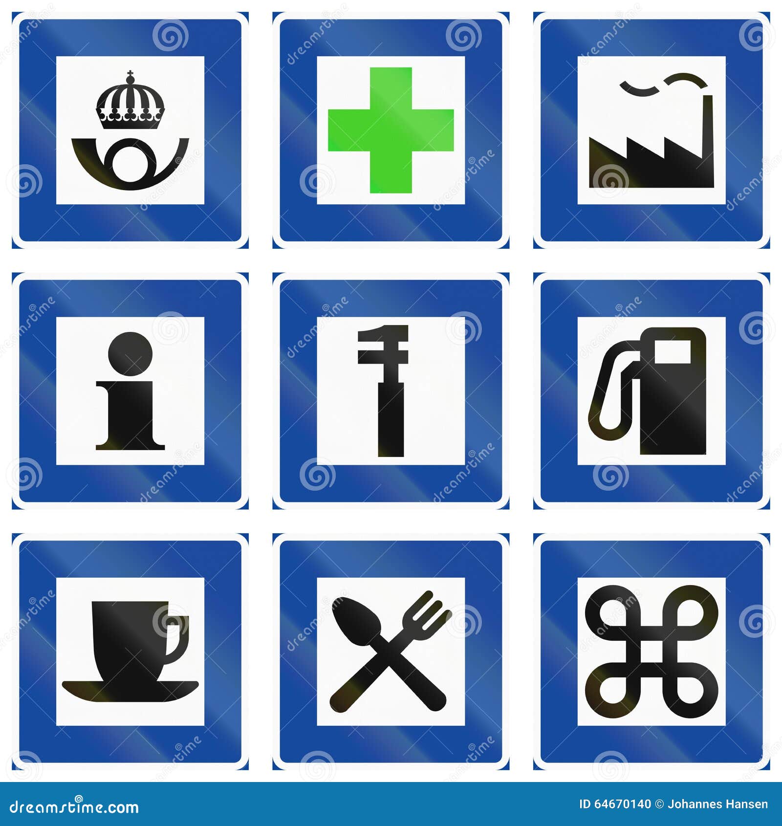 Informational Road Signs In Finland Stock Photography | CartoonDealer ...