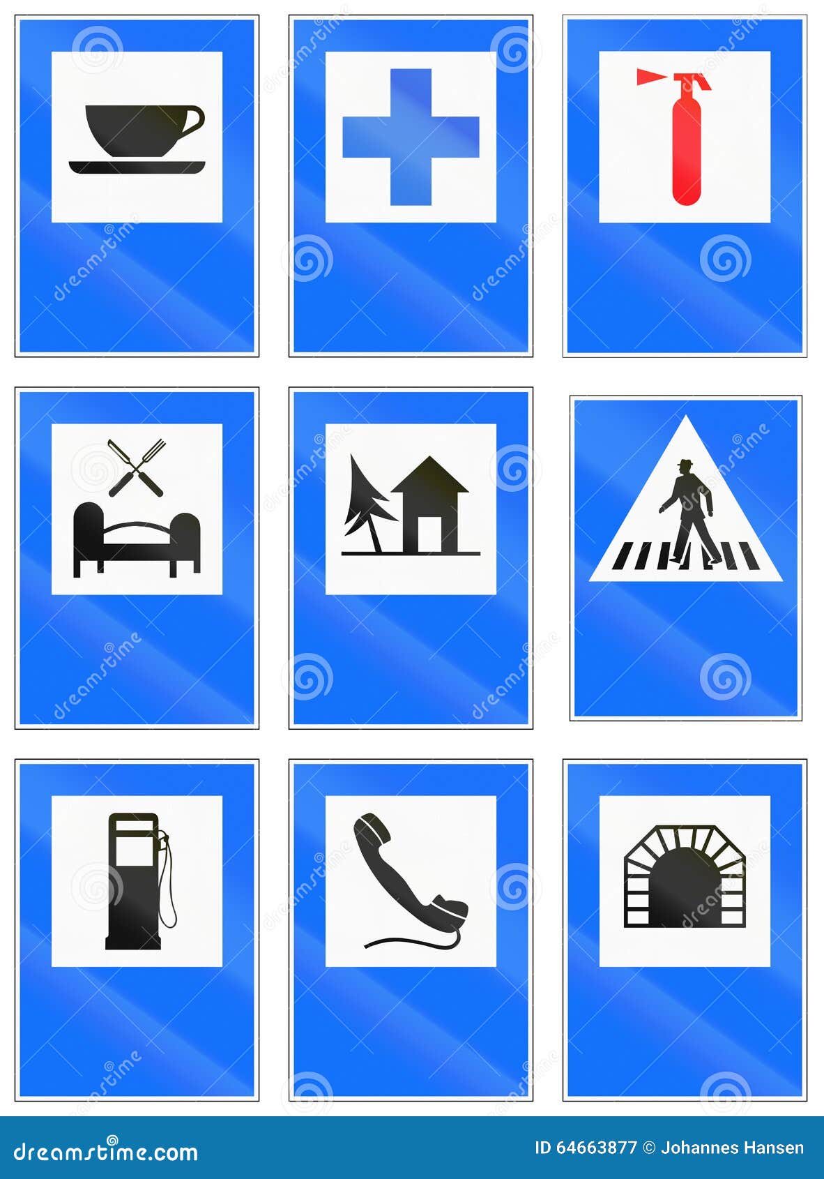 Informational Road Signs Cartoon Vector | CartoonDealer.com #14493709