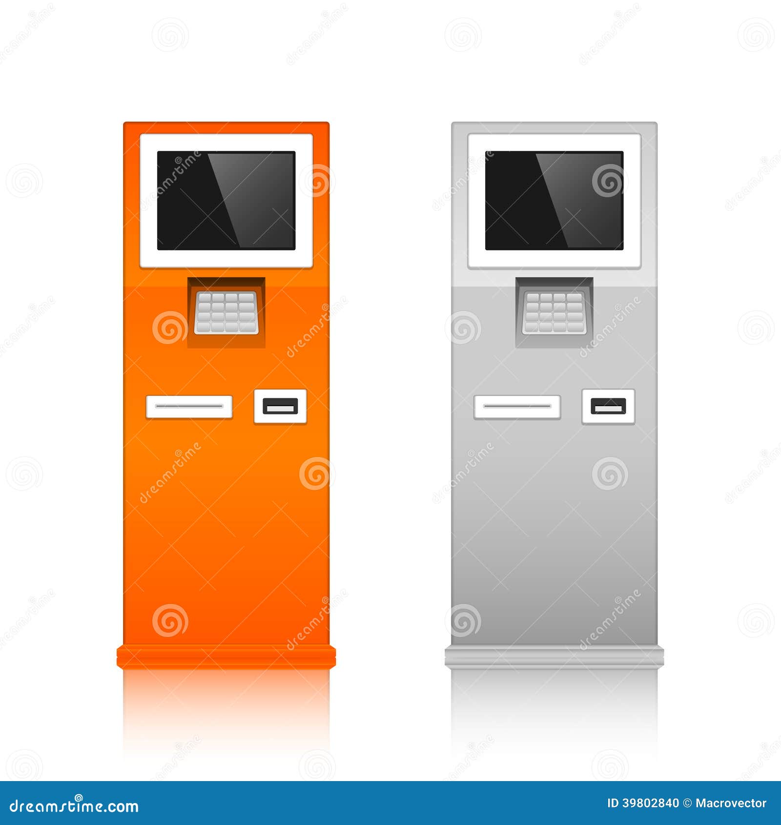 Informational Terminal Print Stock Vector - Illustration of equipment ...