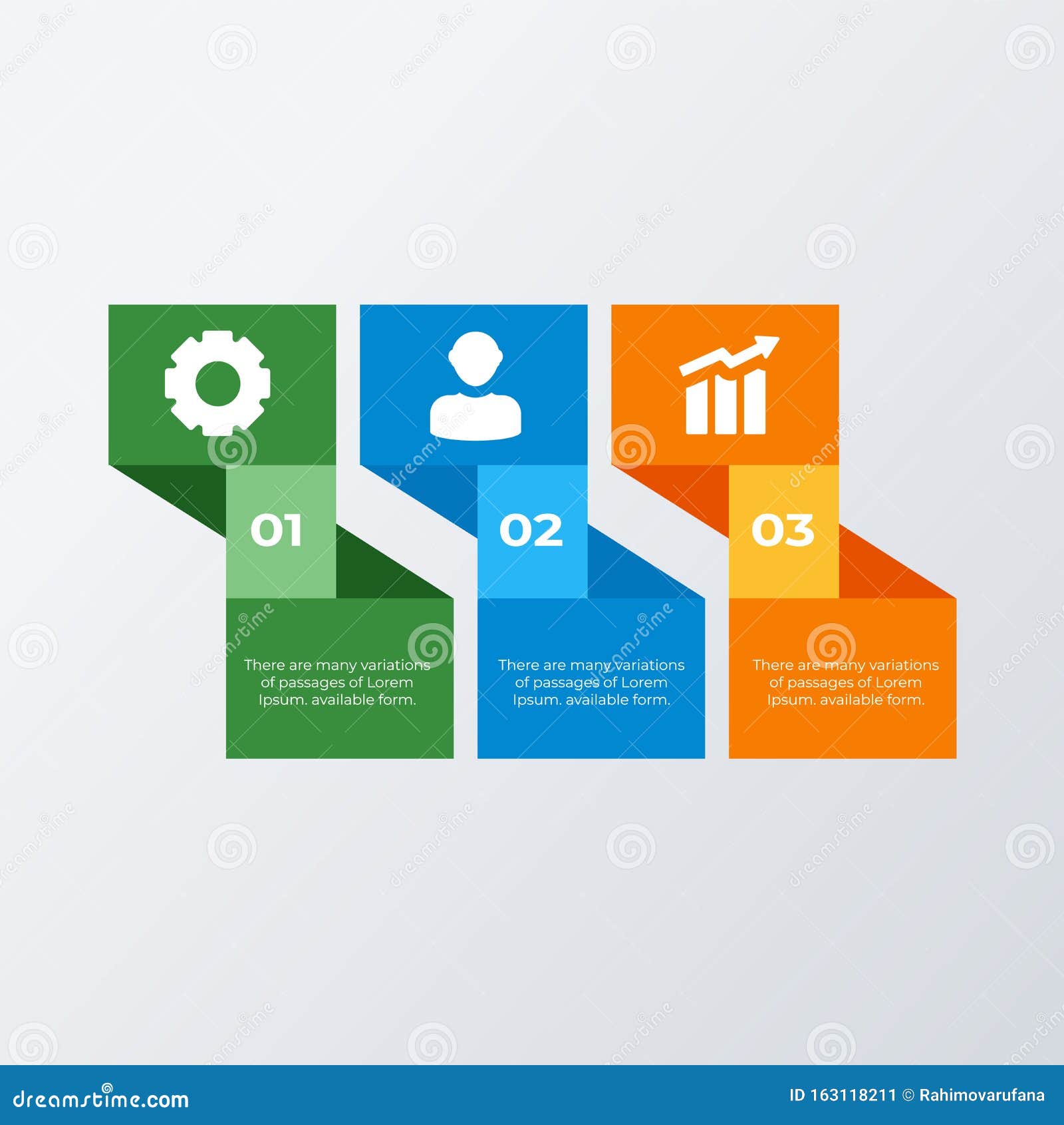 Informational Three Columns Infographic Template Design. Business ...