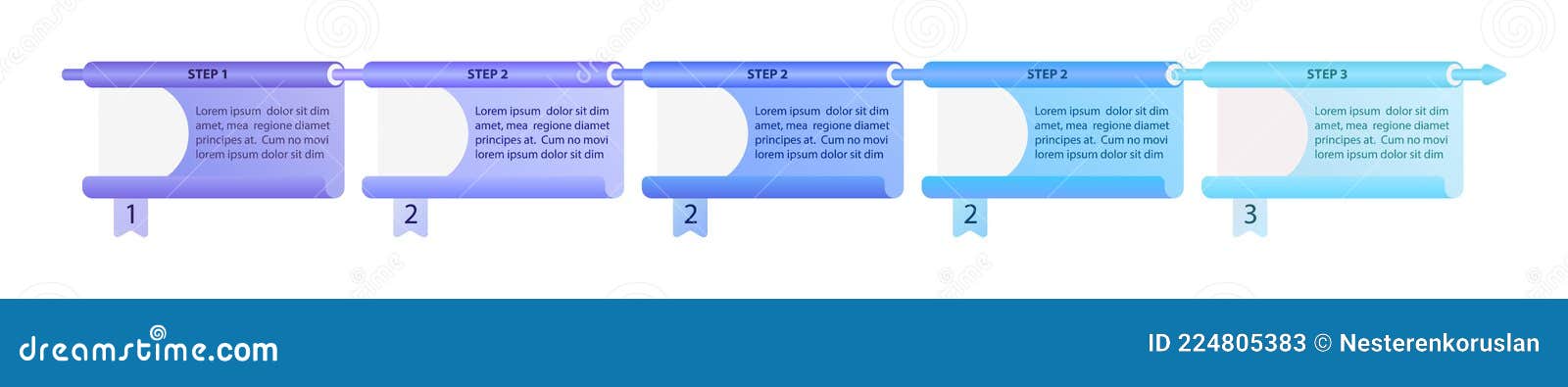 Informational Vector Infographic Template Stock Vector - Illustration ...