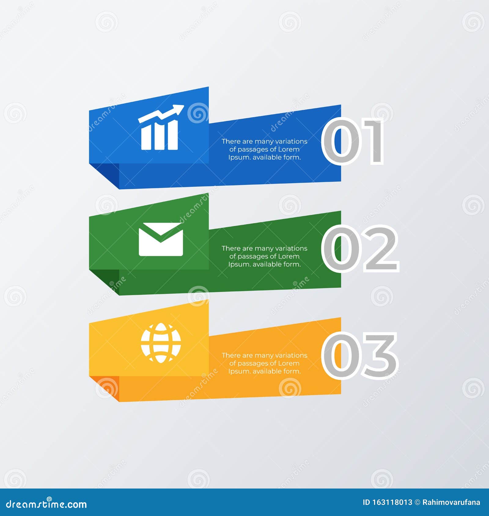 Informational Visualized Numbers Infographic Template Design. Business ...