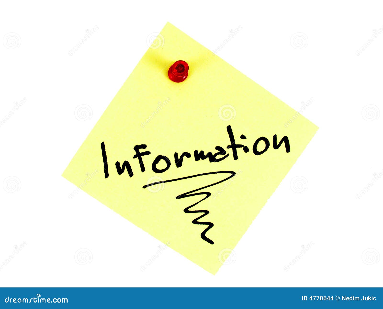 Informationen stockfoto. Bild von getrennt, anmerkung - 4770644