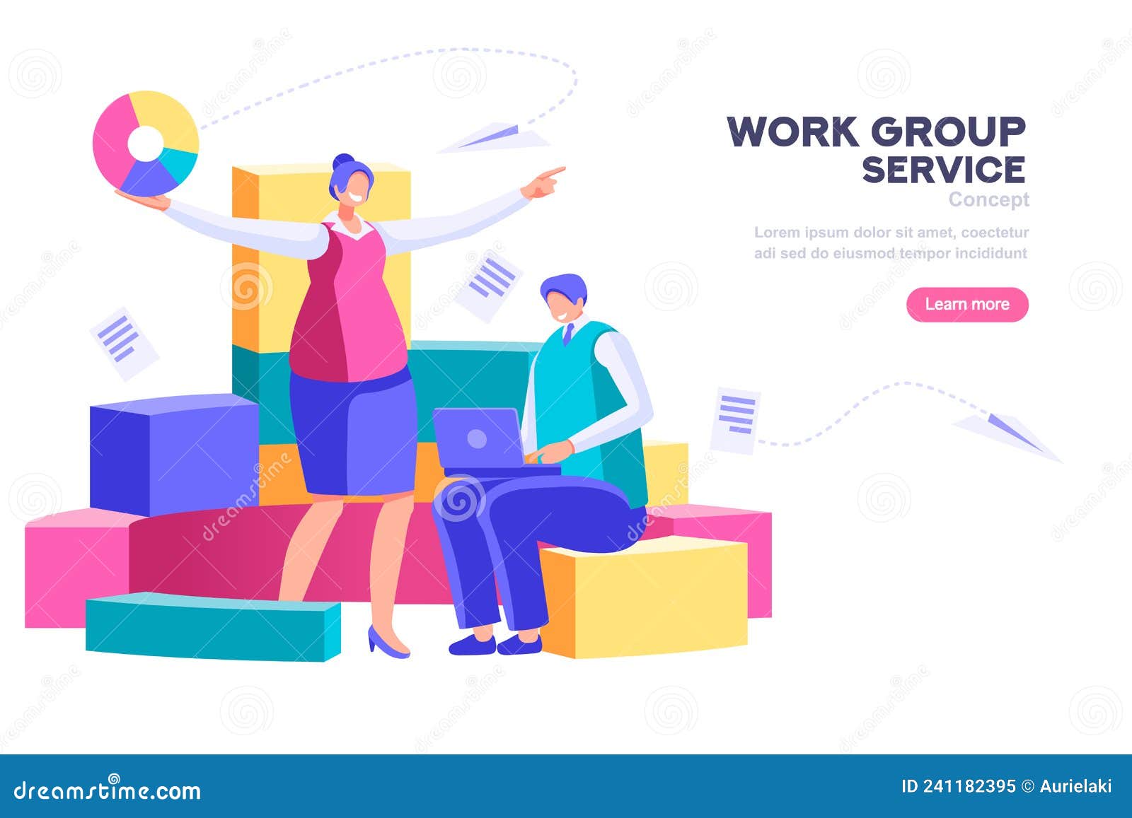 Informations Characters Concept Monitoring Research Cartoon Stock ...