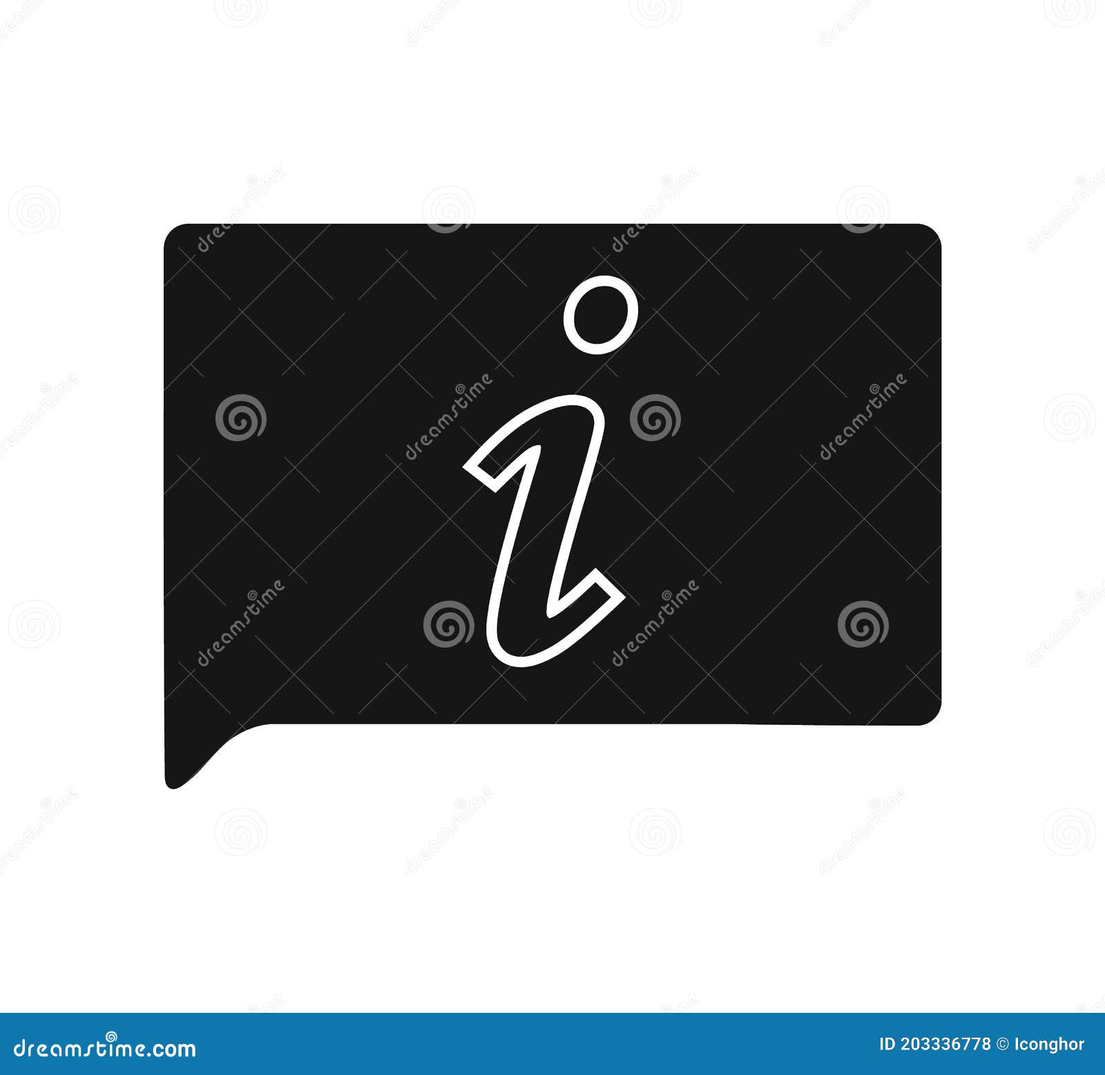 Informationssymbol. vektor abbildung. Illustration von informieren ...