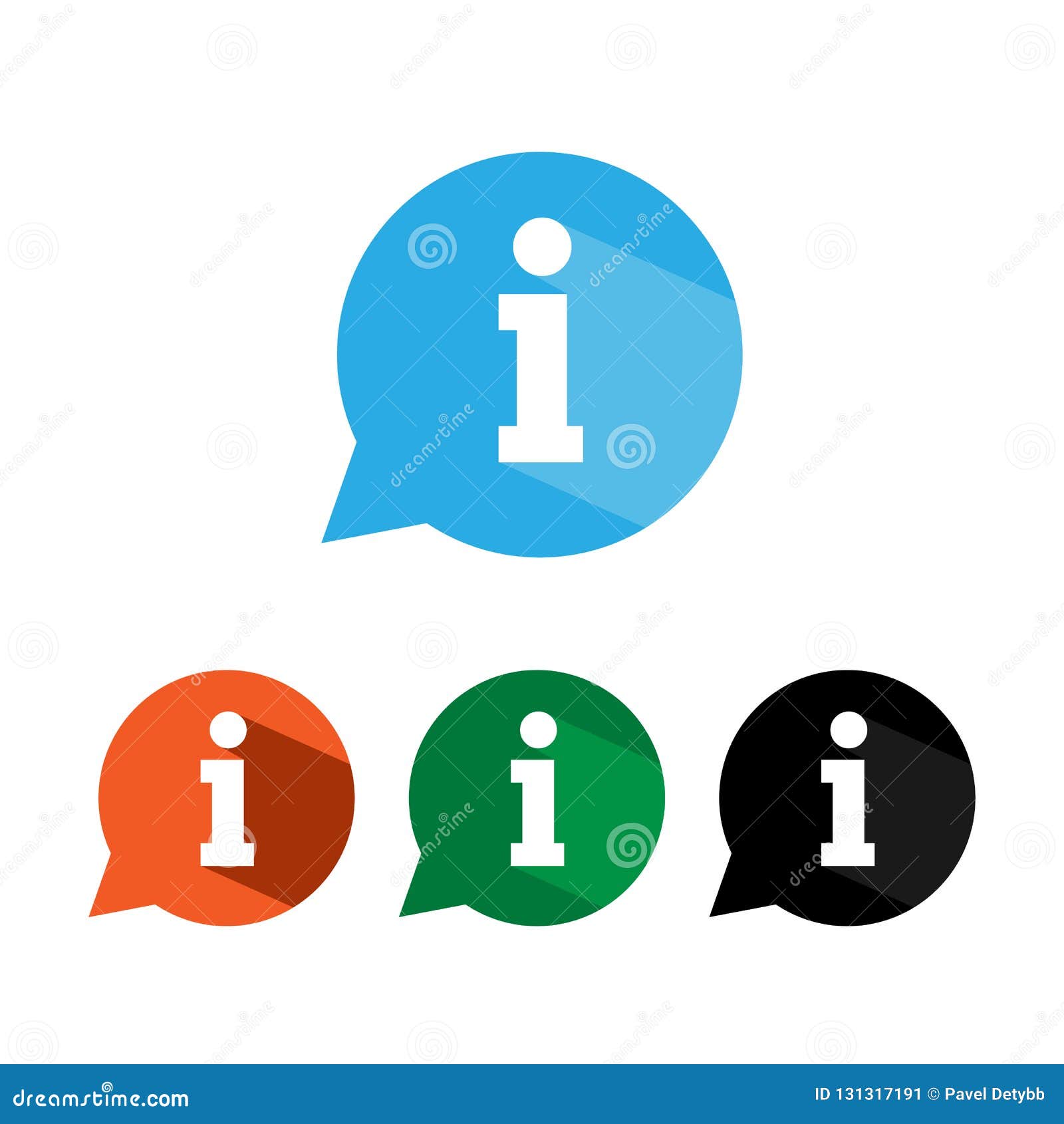 Informationssymbol, Informationstecken, Vektorillustration Plan Design ...