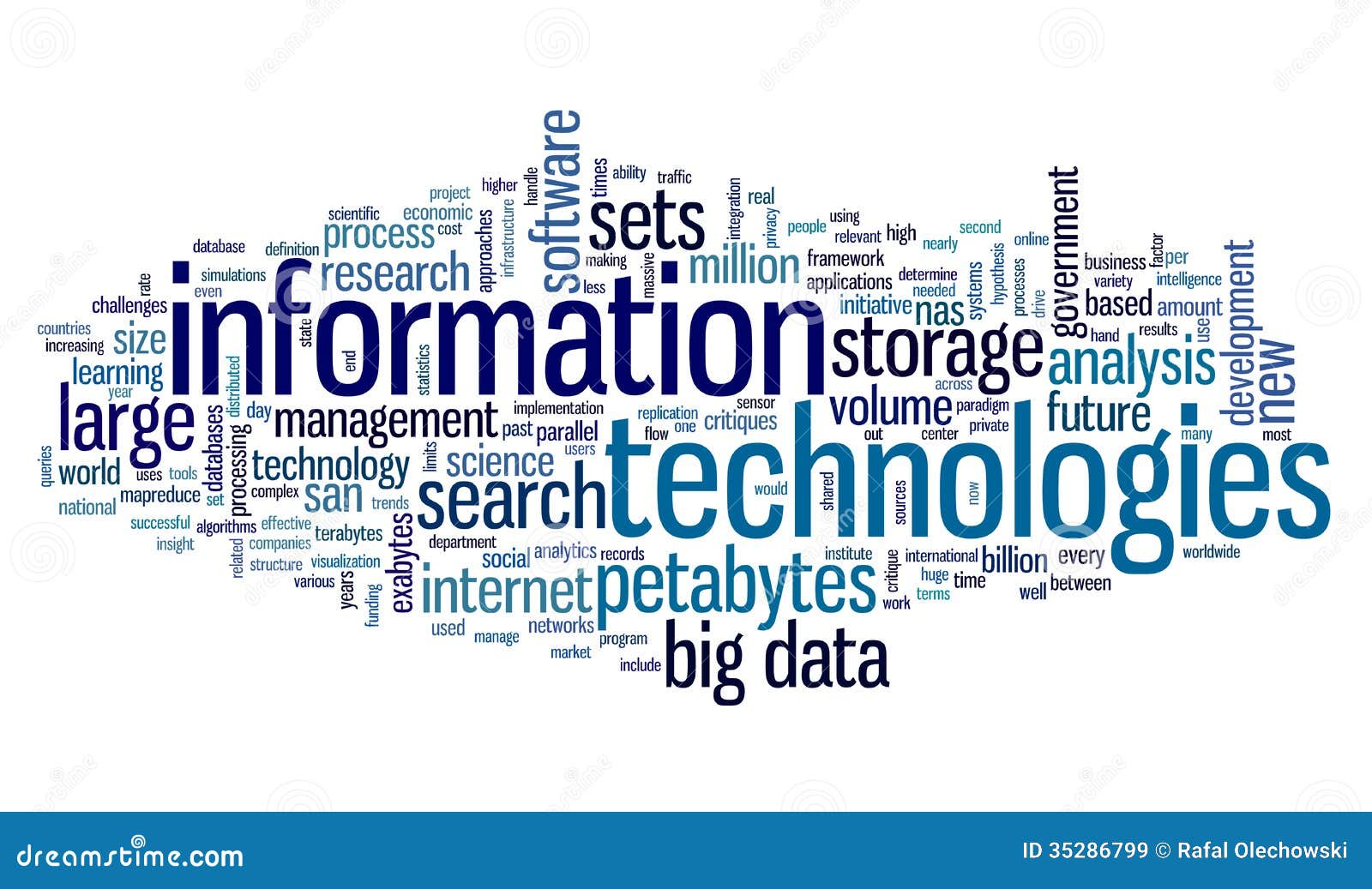 Informationstechnologie Im Tag-Cloud Stock Abbildung - Illustration von ...
