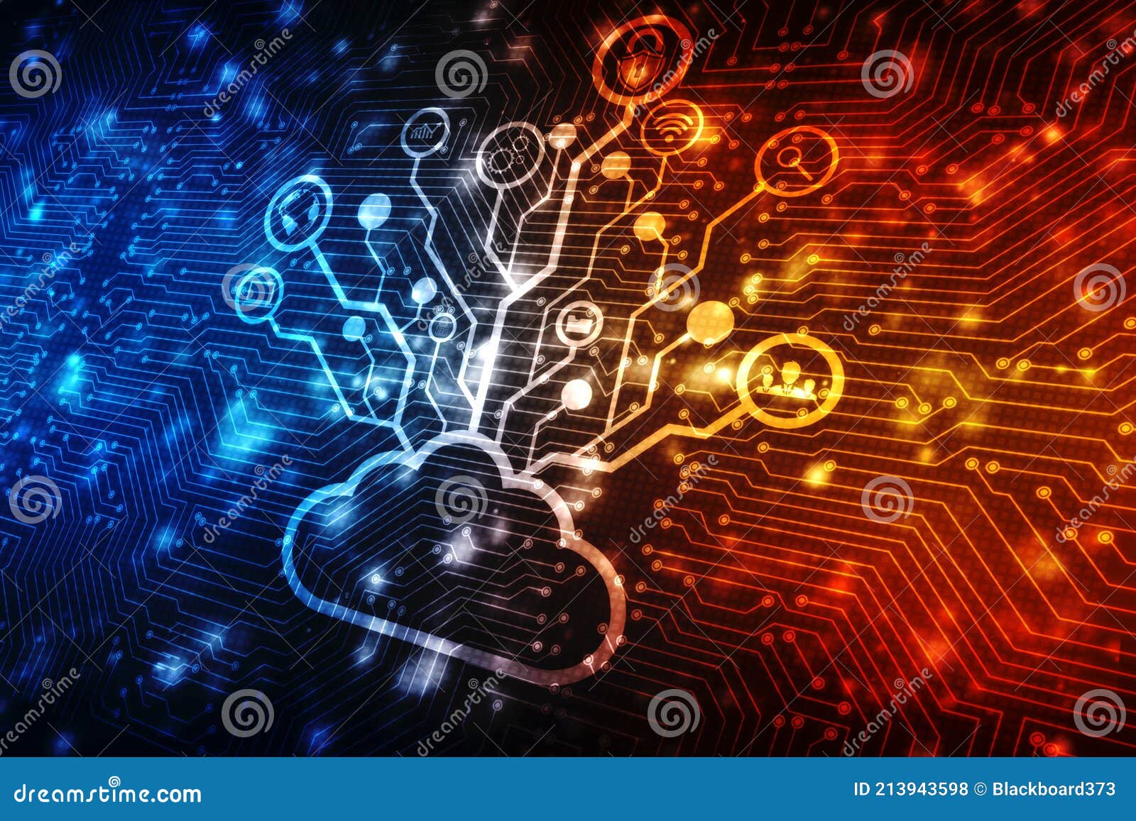 Informatique En Nuage Cyber-technologie Contexte Internet Data Storage ...