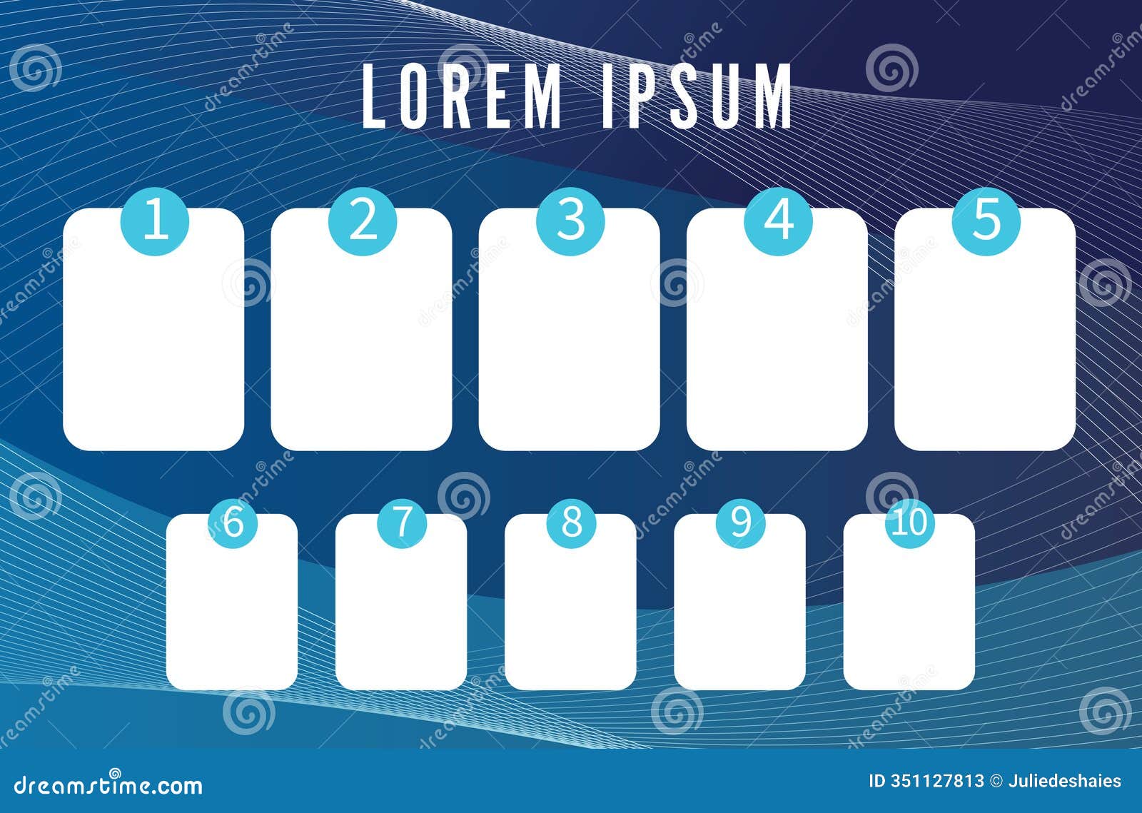 Informative Card Concept Modern Layout for Text Stock Illustration ...