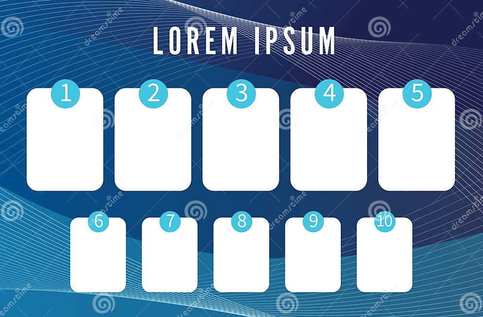 Informative Card Concept Modern Layout for Text Stock Illustration ...