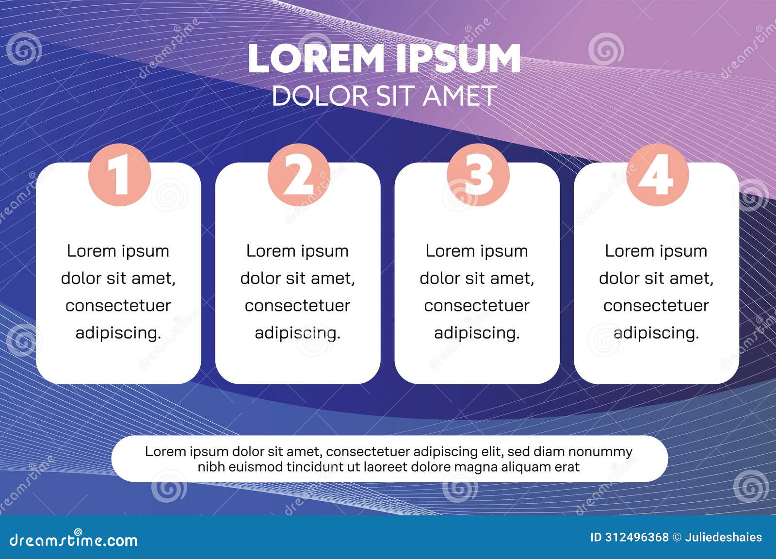 Informative Card Concept Modern Layout for Text Stock Vector ...