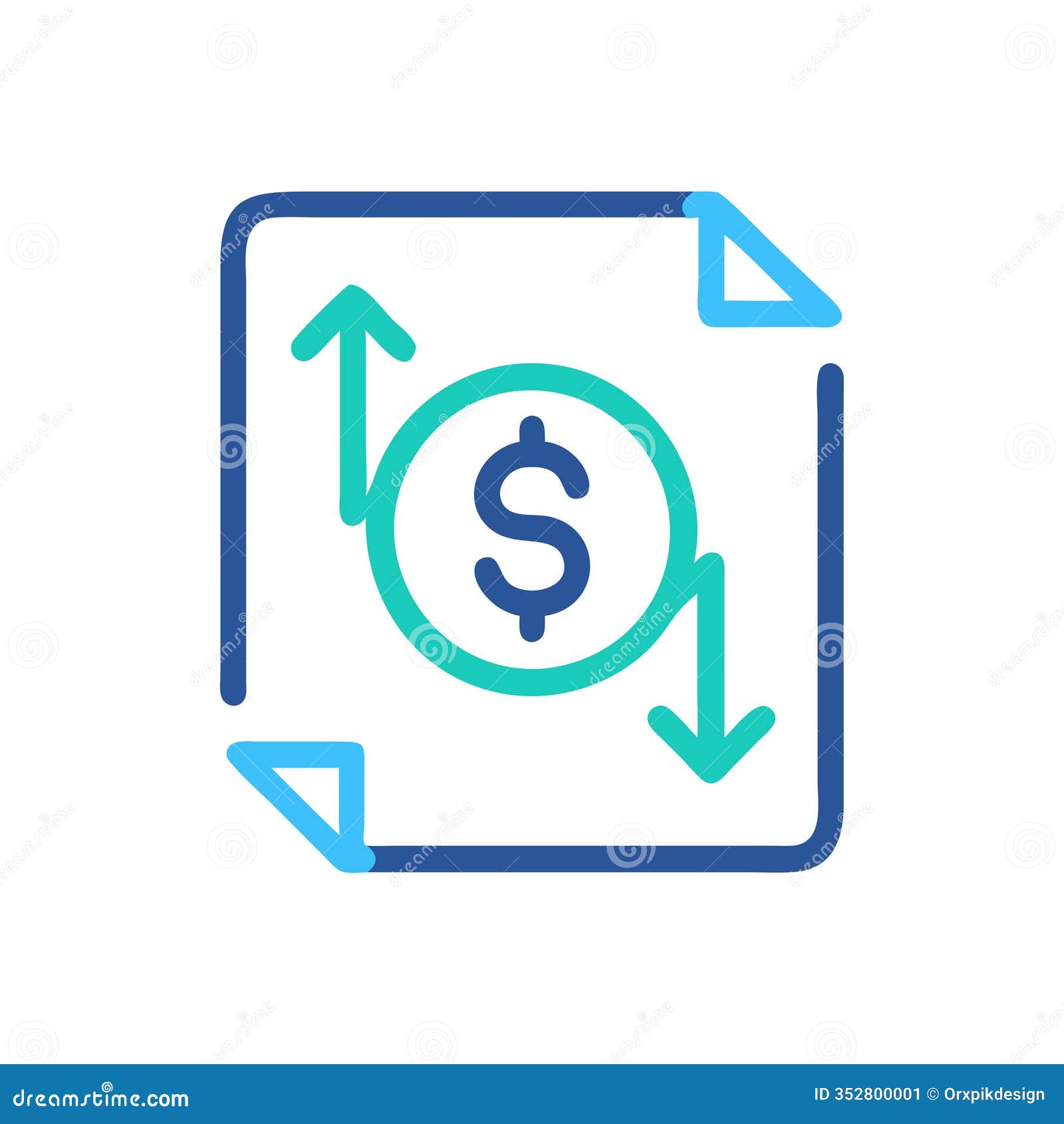 Fixed Costs Silhouette Icon Vector Illustration | CartoonDealer.com ...