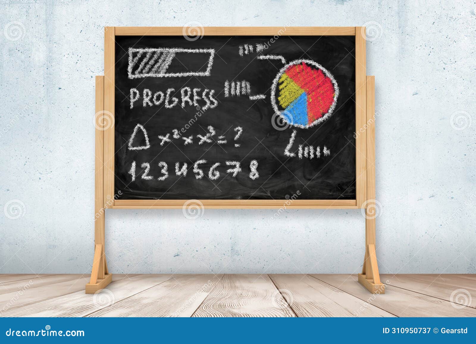 Informative Image with a Chalkboard Educational Graphics Stock Image ...