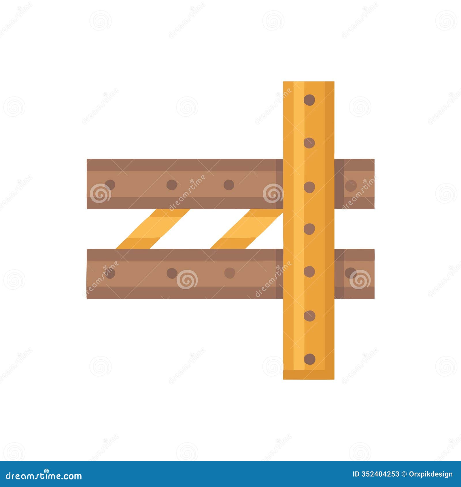 Construction Plank Symbol for Scaffolding Stock Illustration ...