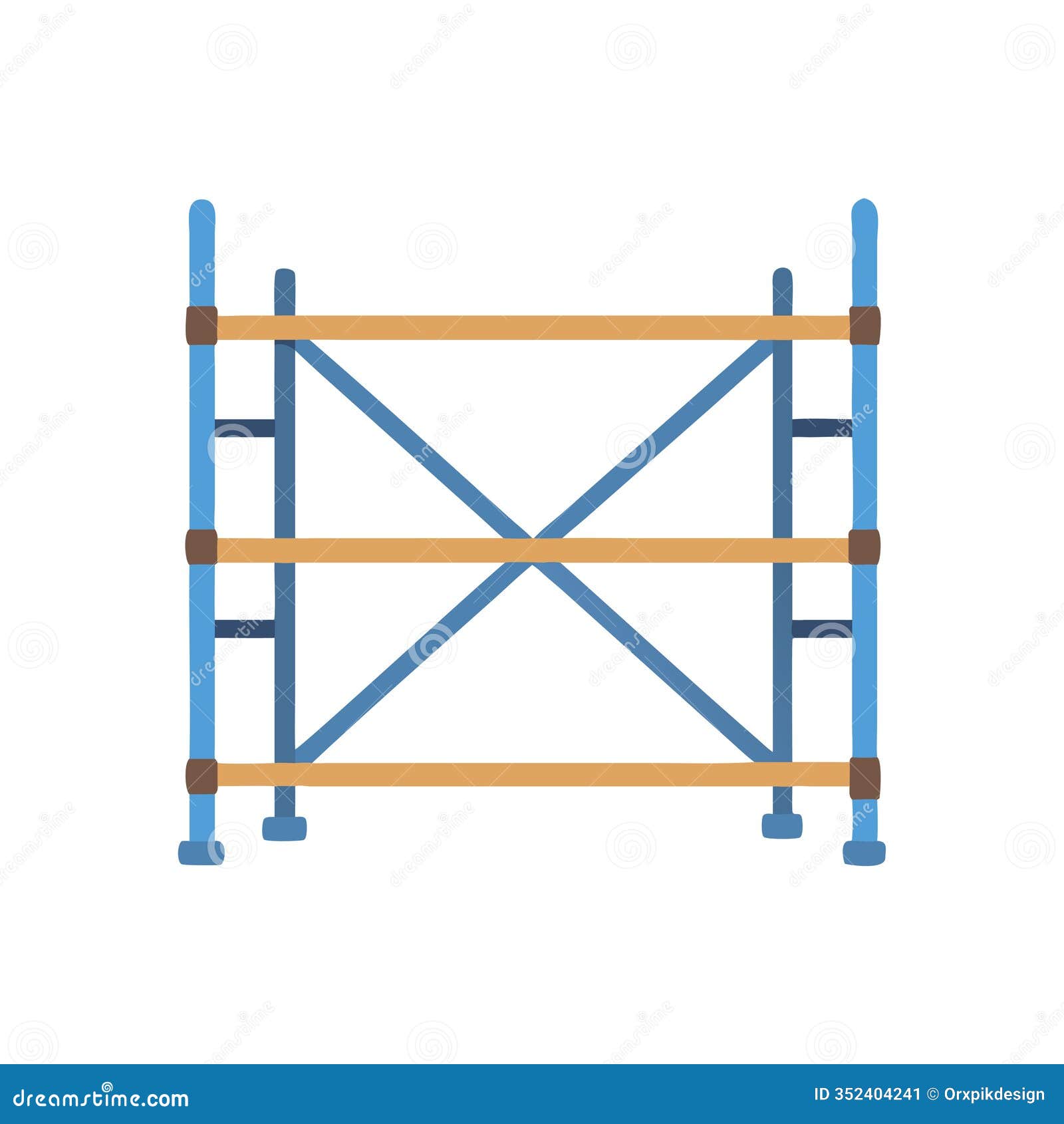 Construction Scaffold Symbol for Support Stock Illustration ...