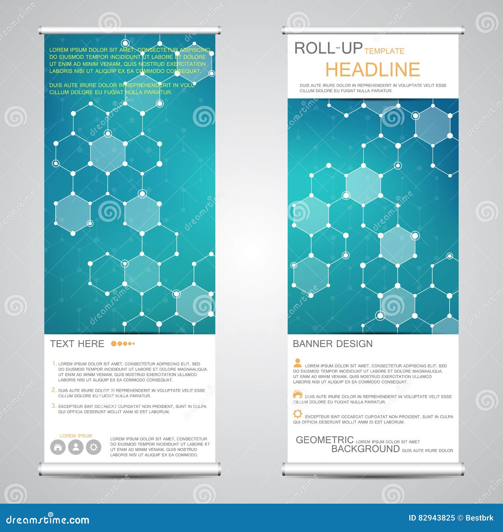 Informative Vertical Roll Up Banner, for Public and Corporate ...