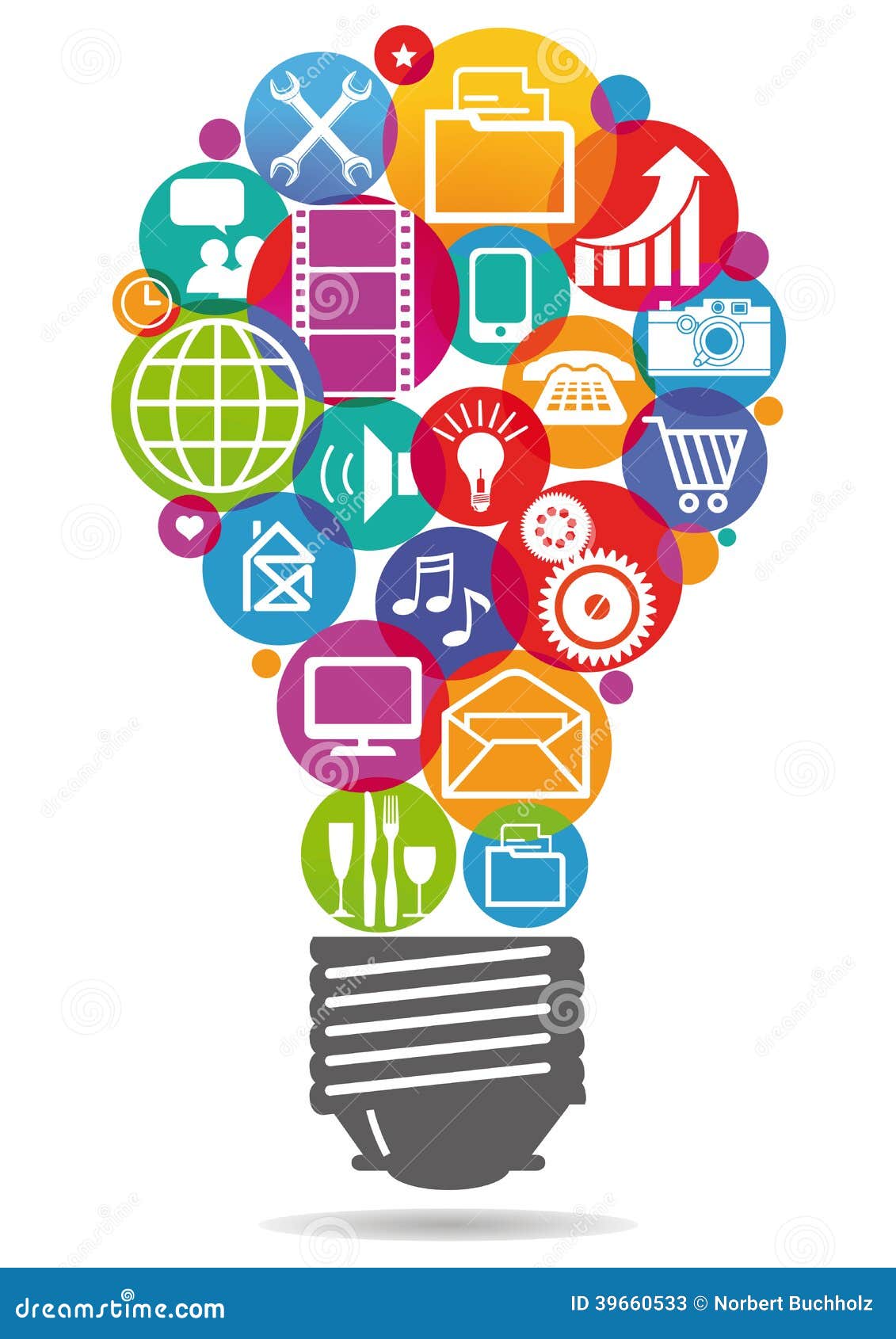 Informazione-grafico Di Idee Illustrazione Vettoriale - Illustrazione ...