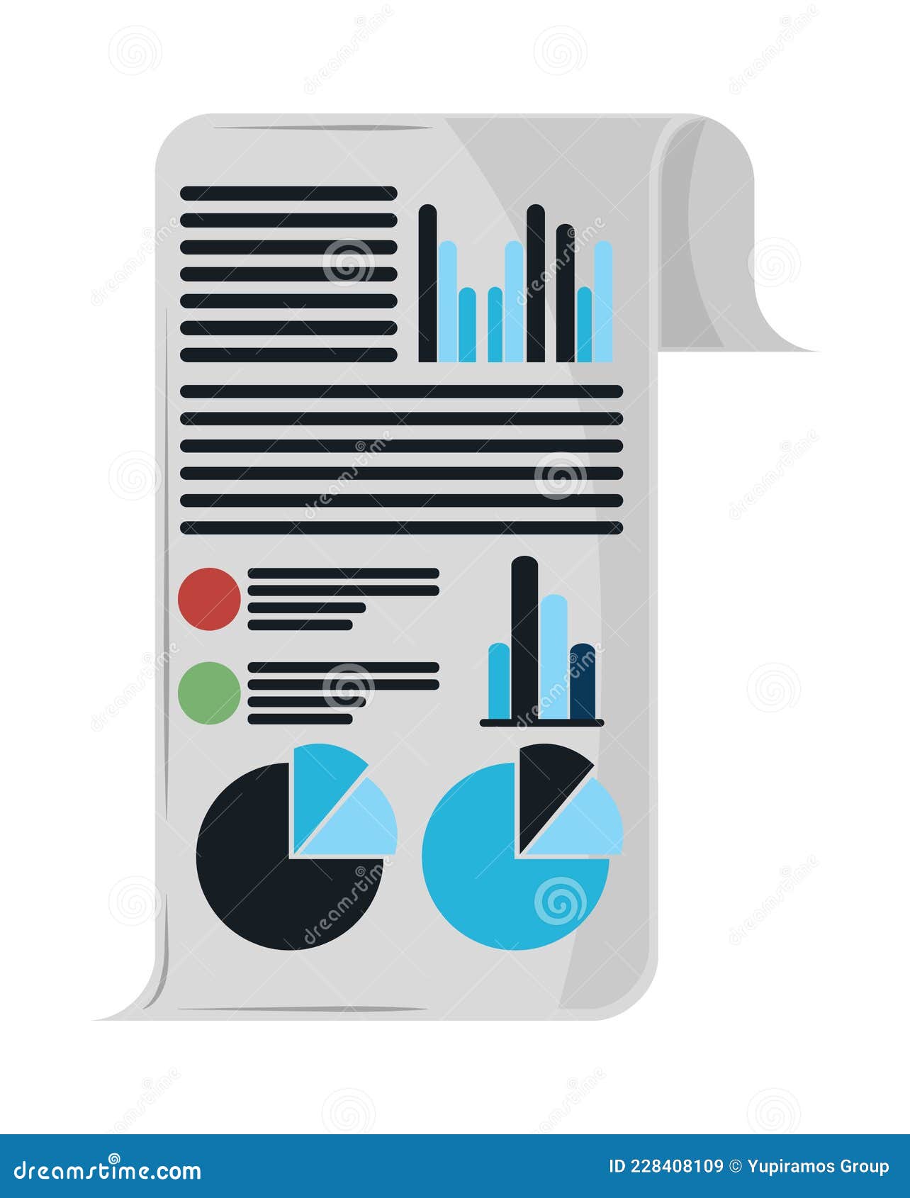Informe Financiero Consolidado Ilustración del Vector - Ilustración de ...