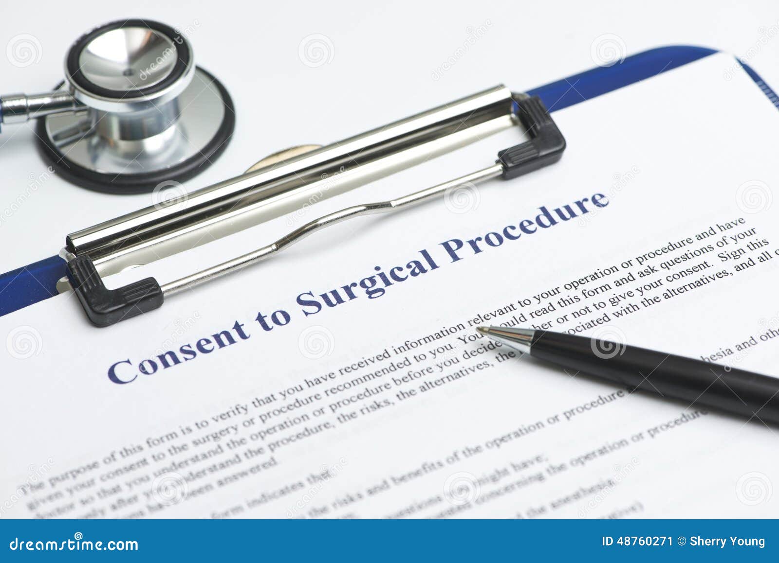 Informed Surgery Consent stock image. Image of profession - 48760271