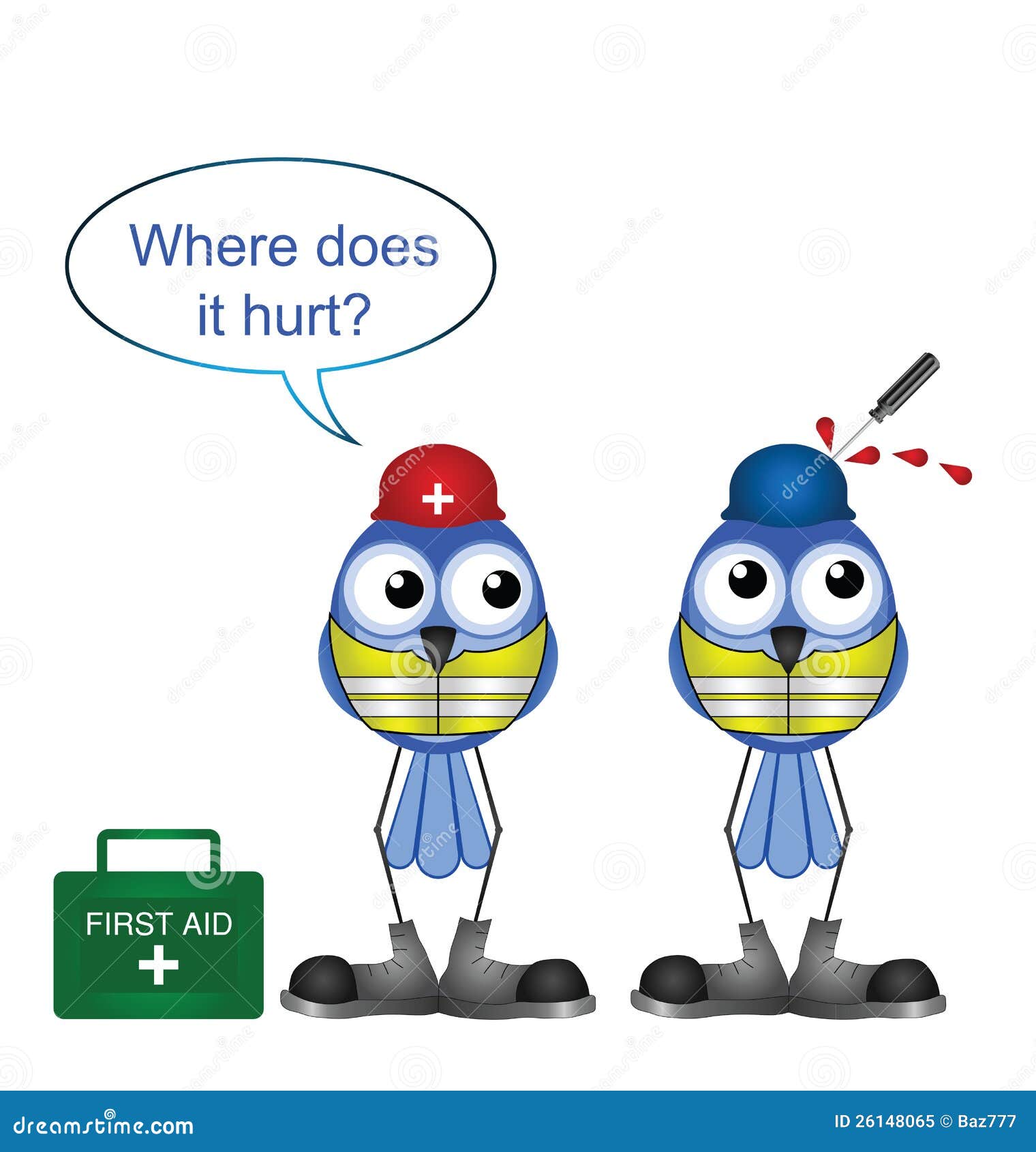 Infortunio sul lavoro illustrazione vettoriale. Illustrazione di casco ...