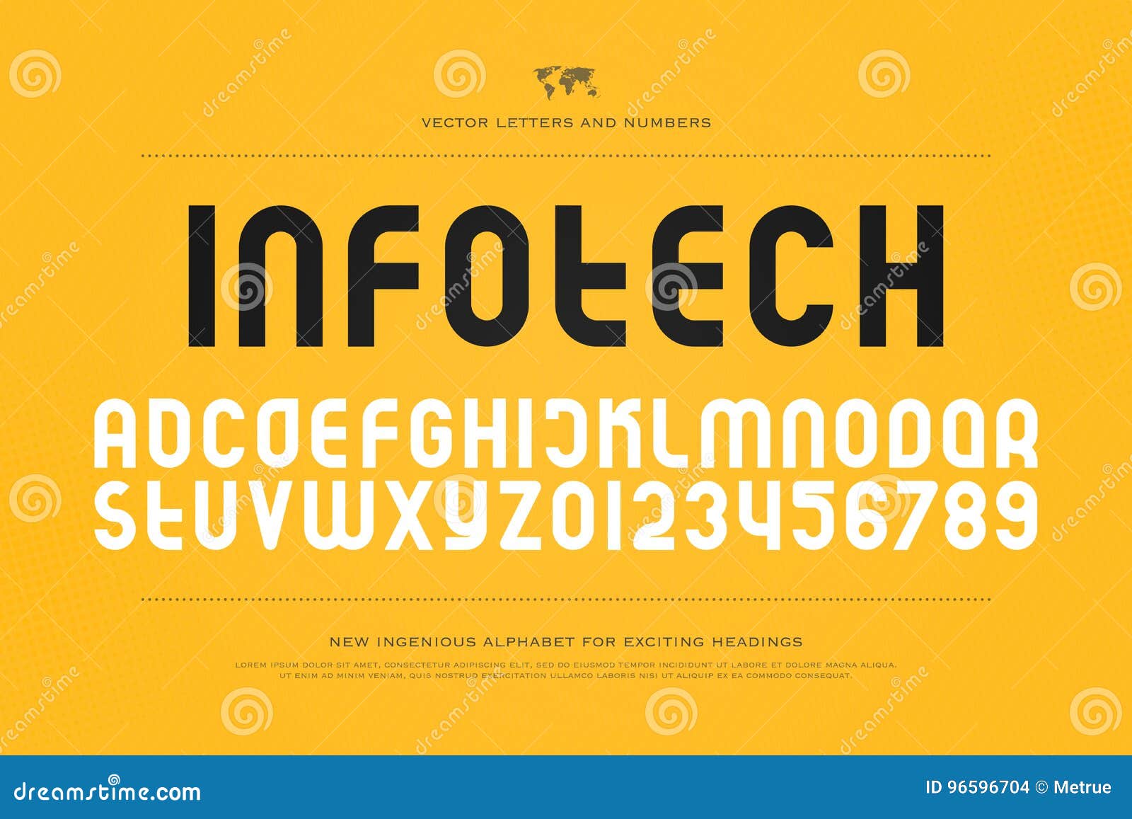 Infotech stock illustration. Illustration of numerals - 96596704