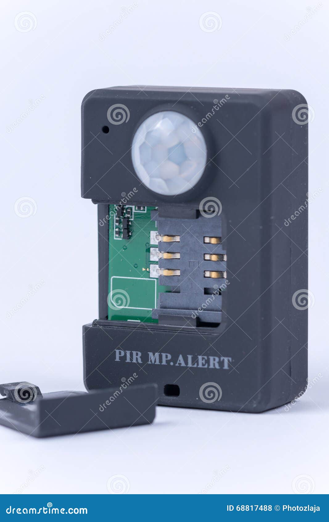 Infra Red Alarm Device with Sensor and Sim Card Stock Photo - Image of ...