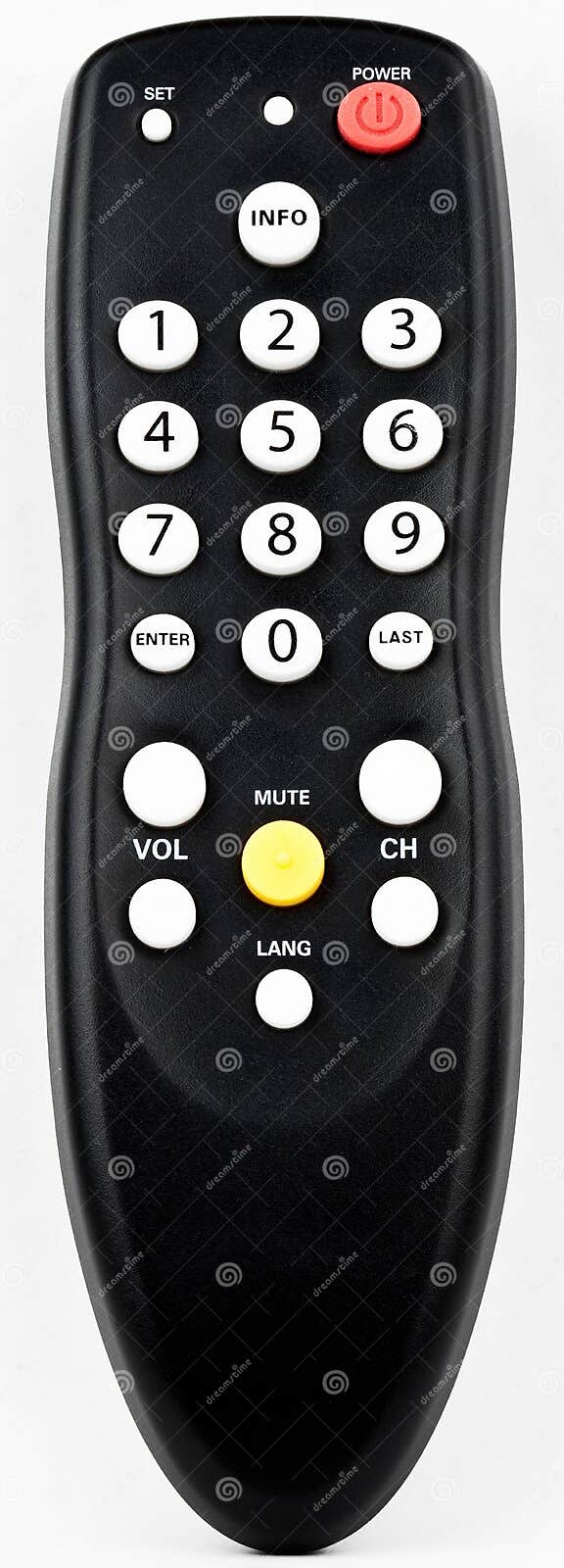 Infrared Cable Television Remote Control Stock Photo - Image of cable ...