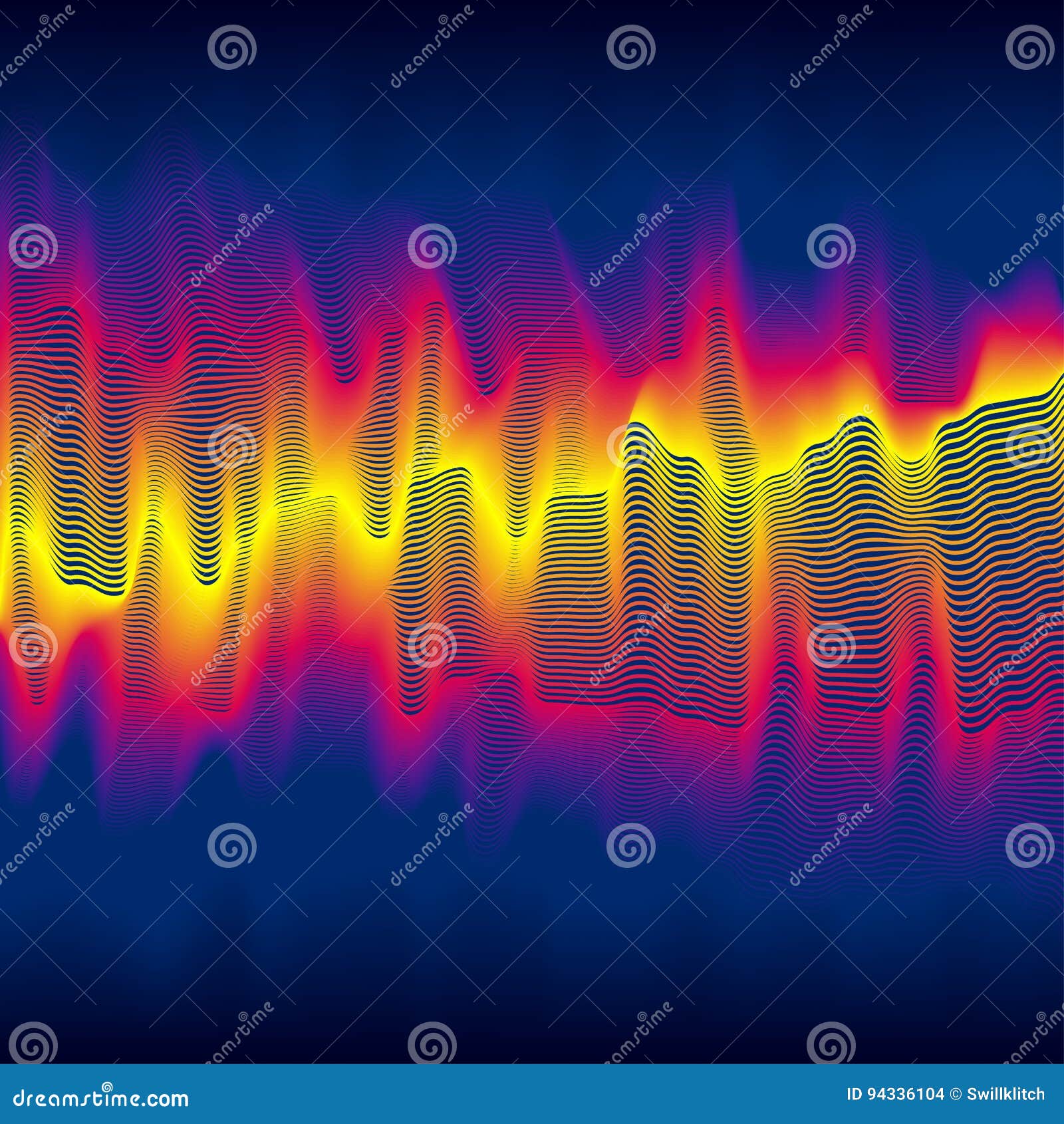Infrared Heat Wave Vector Illustration | CartoonDealer.com #94336104