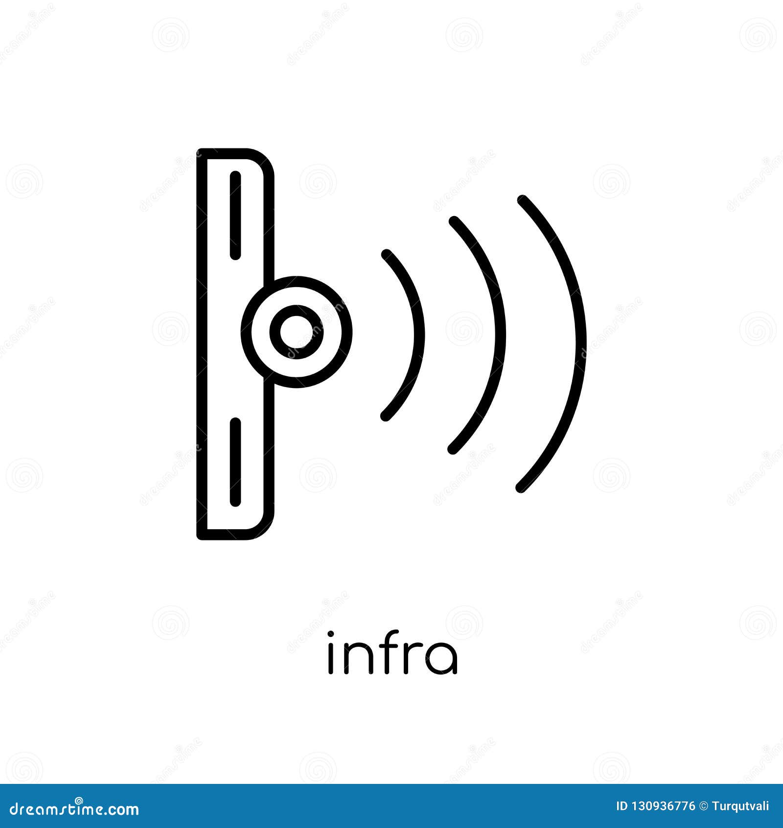 Infrared Icon. Trendy Modern Flat Linear Vector Infrared Icon on Stock ...