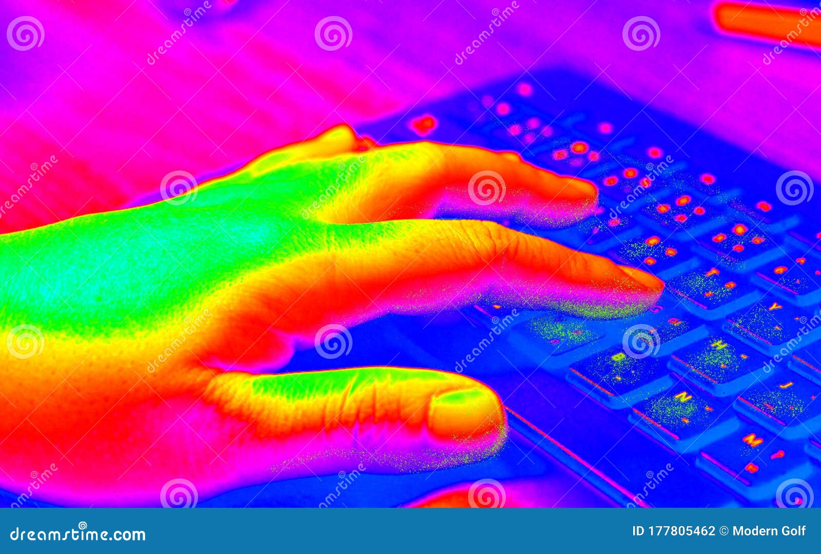 Infrared Image Shows that when You Touch the Surface of Things that May ...